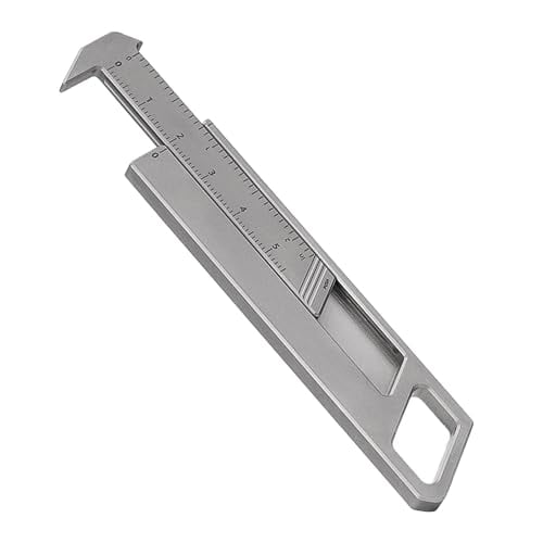 RU01 Minimalist Zeroscrew Tech Titanium Pocket Vernier Caliper, Small ...