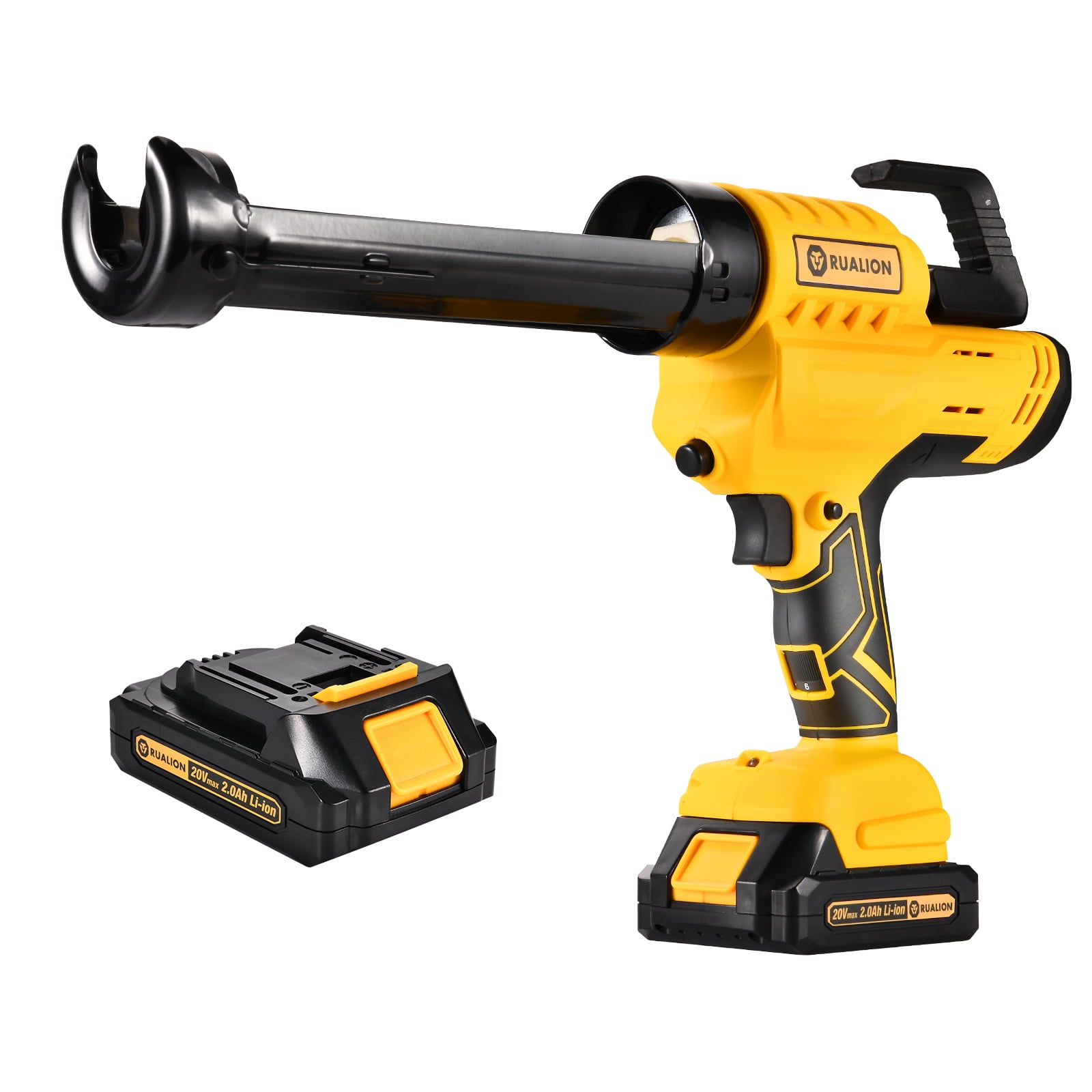 RUALION Cordless Caulking Gun: Max 6500N Force 10oz/300ml Electric ...