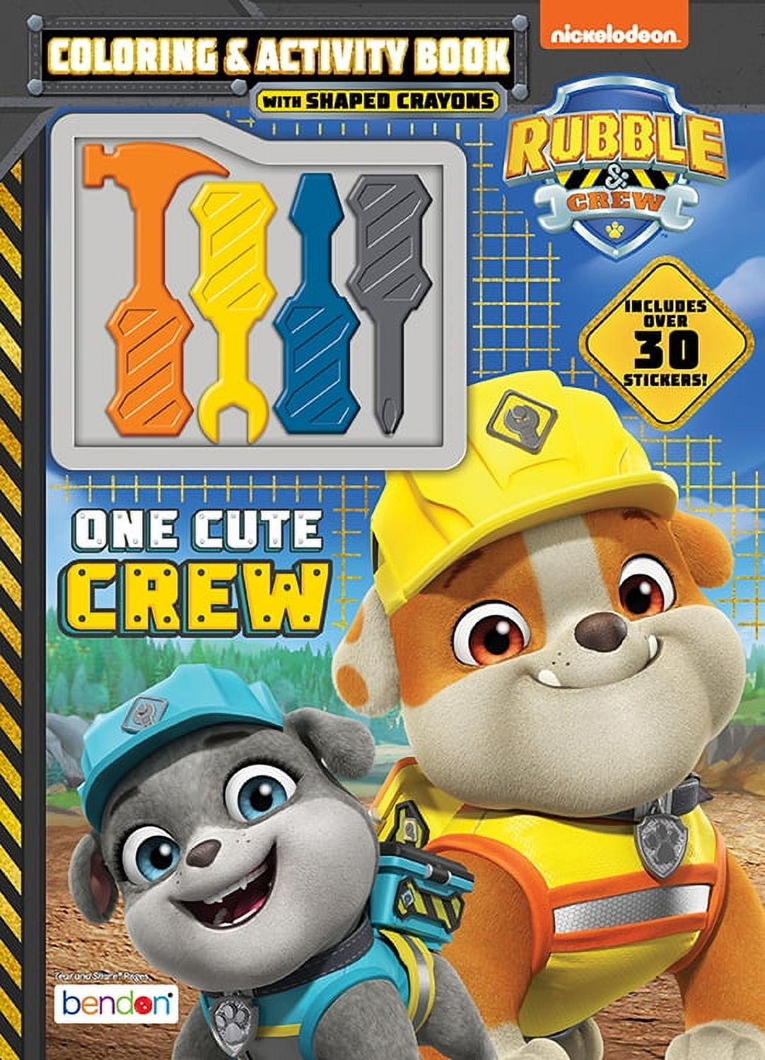 RUBBLE & CREW COLORING BOOK W/ CRAYONS & STICKERS - Walmart.com