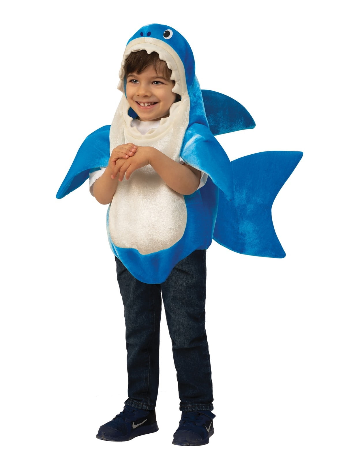 Baby Shark Singing Daddy Shark Costume for Kids by Rubies, Boys Small ...