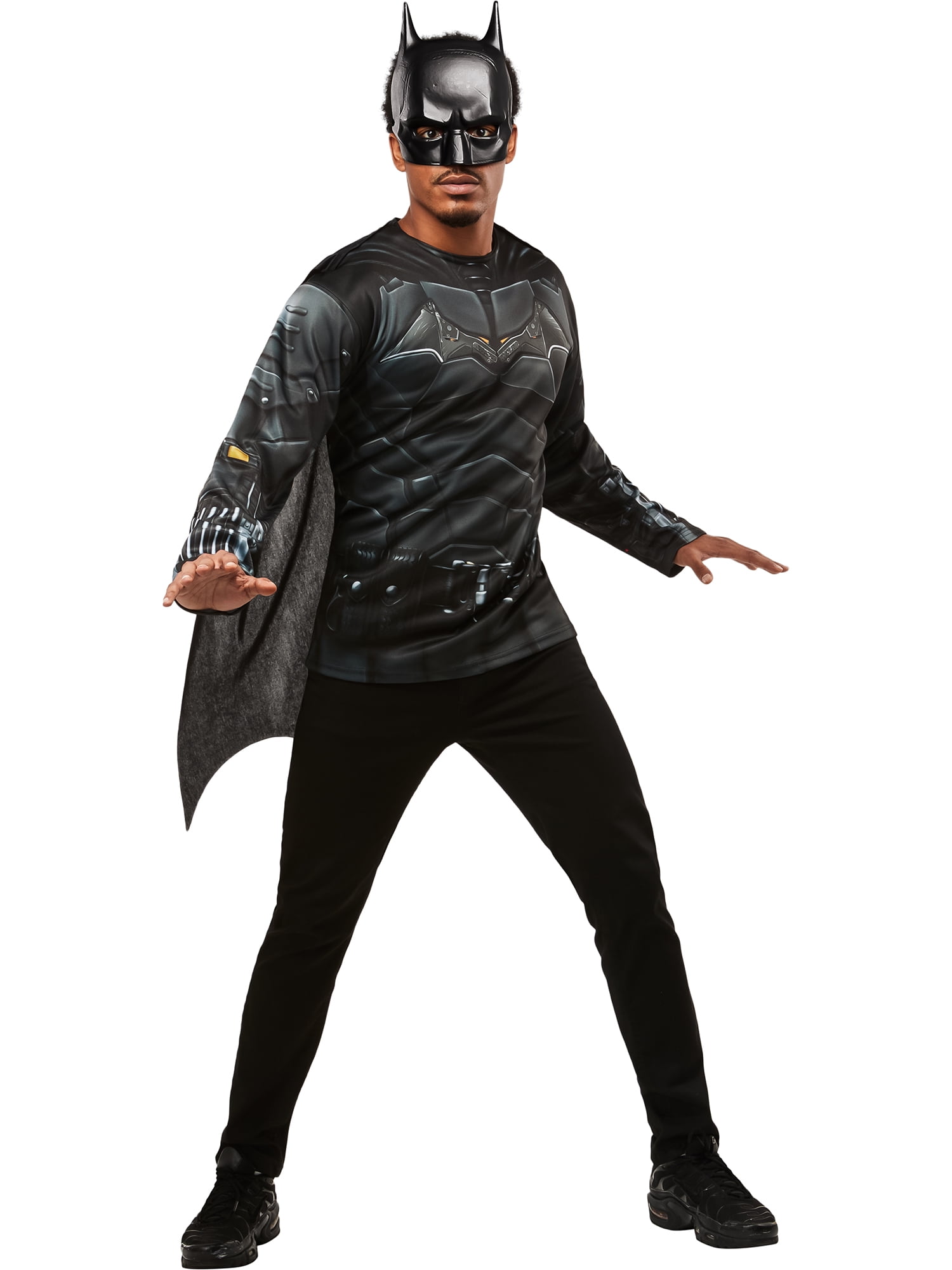 RUBIES II Batman Fancy-Dress Costume for Adults with Detachable Cape ...