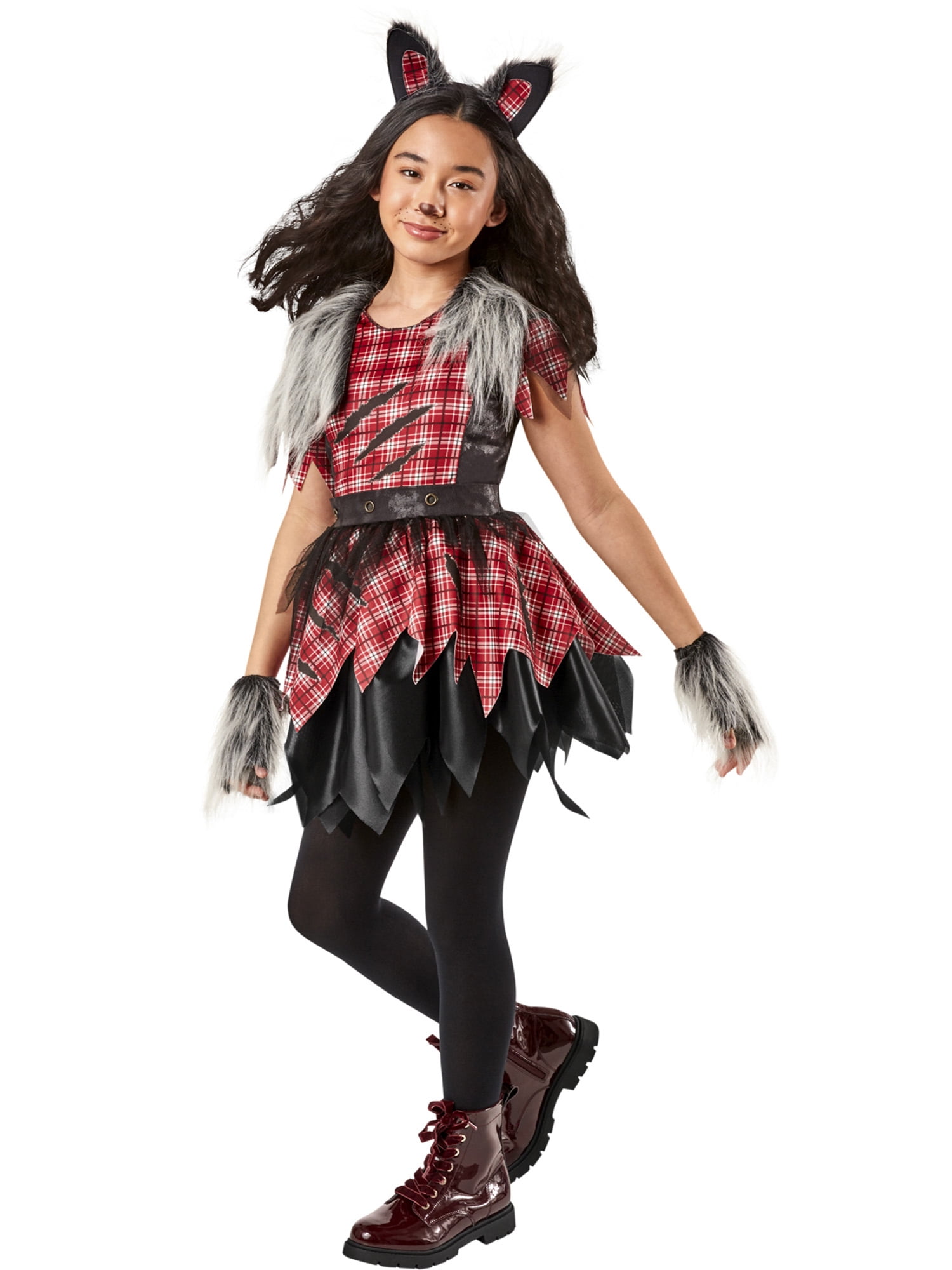 RUBIES II Girl Werewolf Fancy-Dress Costumes for Girls with Dress ...