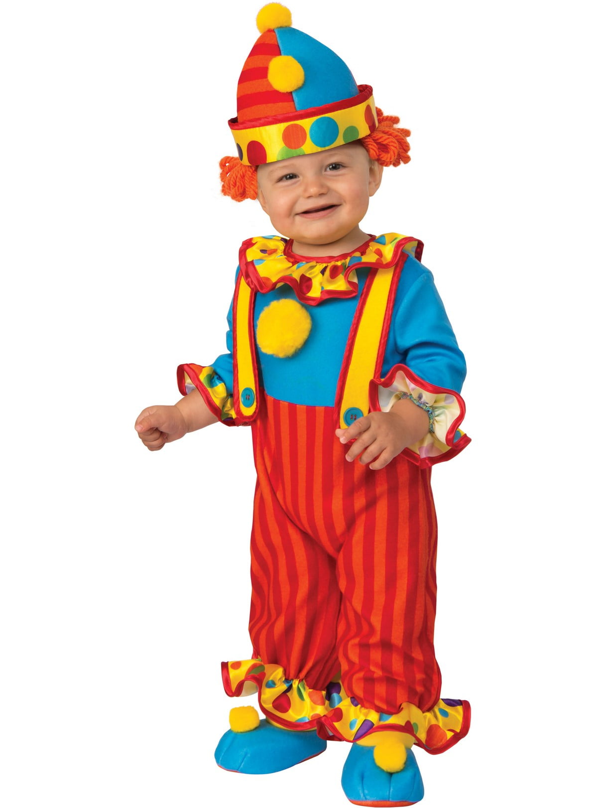 RUBIES II Little Clown Costume for Infants with Jumpsuit, Hat and ...