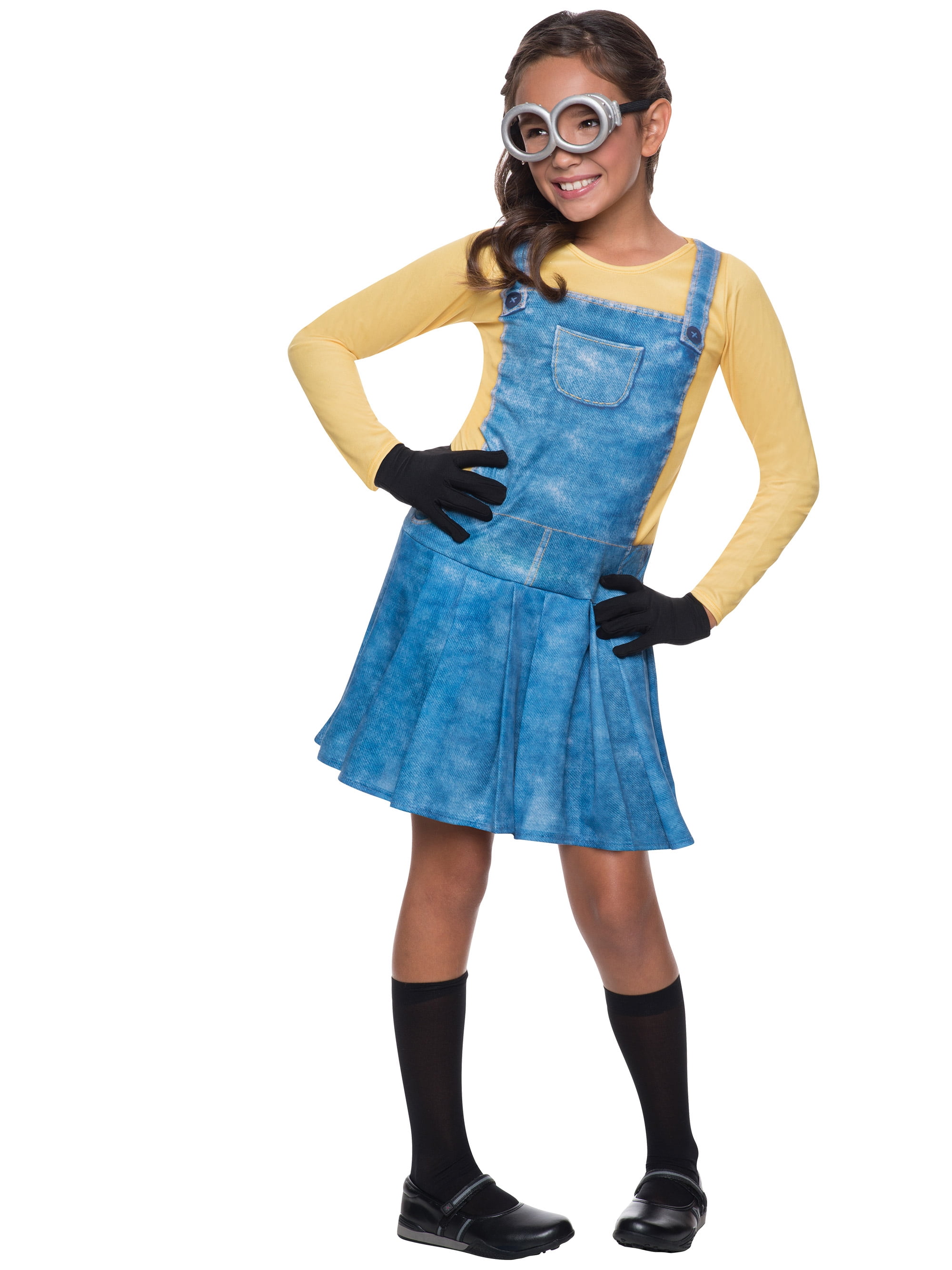 RUBIES II Minion Fancy-Dress Costume for Kids with Dress, Knee Socks ...