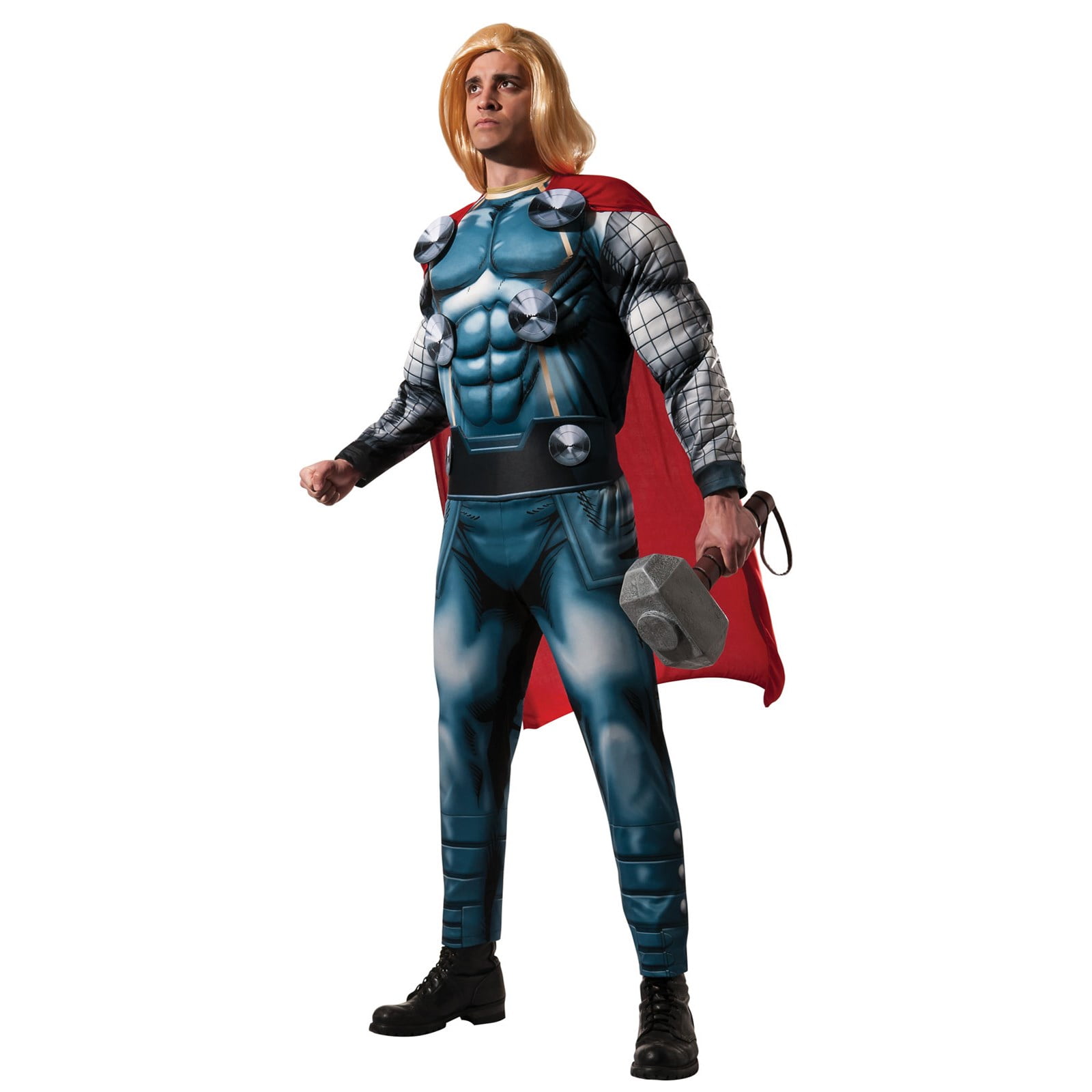 RUBIES II Thor Fancy-Dress Costume with Padded Armor and Cape for ...
