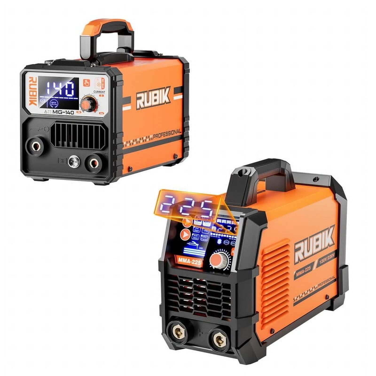 RUBIK 2PC Welder Machine,225A Stick Welding Machine 110V 220V and 3 in ...