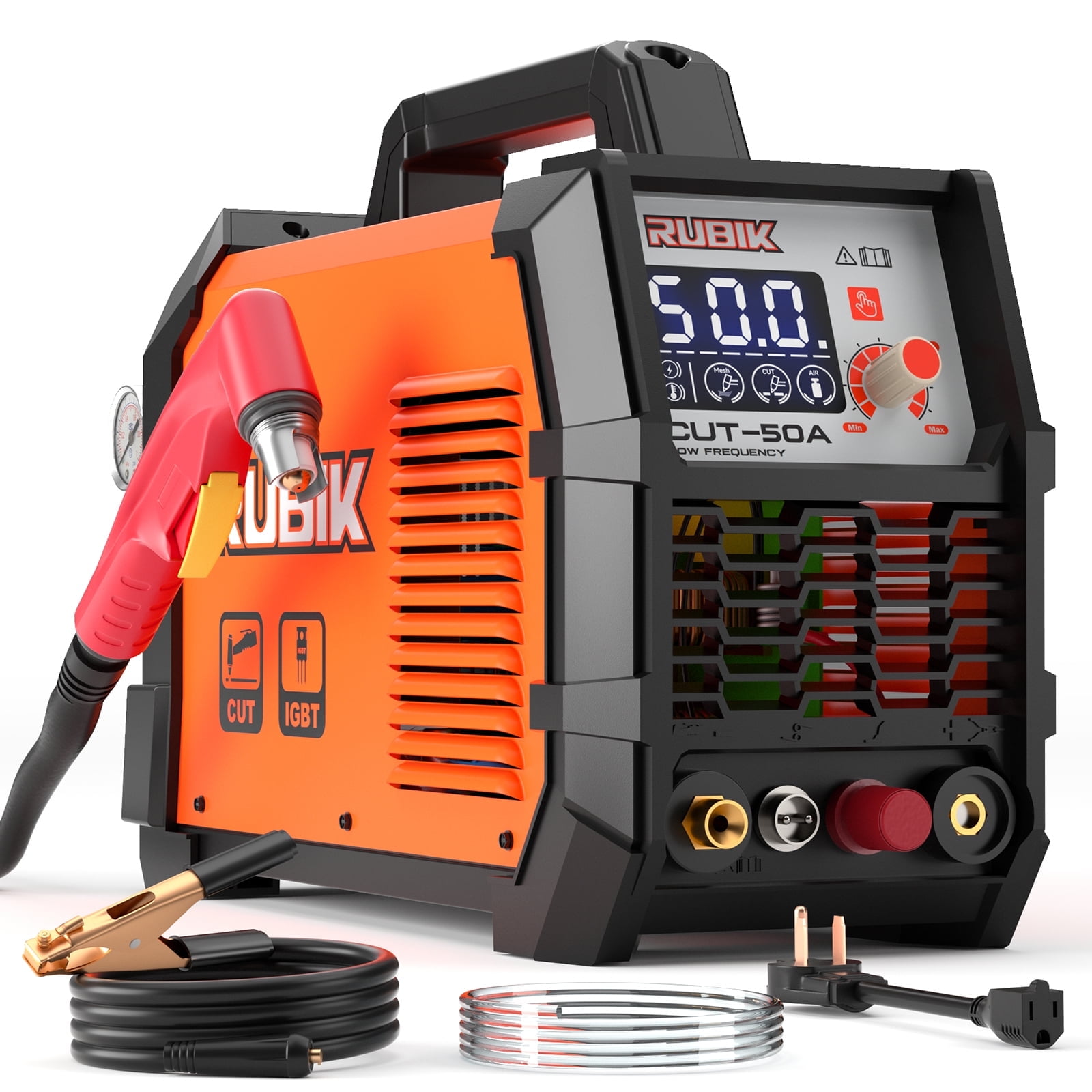 RUBIK CUT-50 Plasma Cutter – 50Amps Non-Touch Pilot Arc Plasma Cutter ...