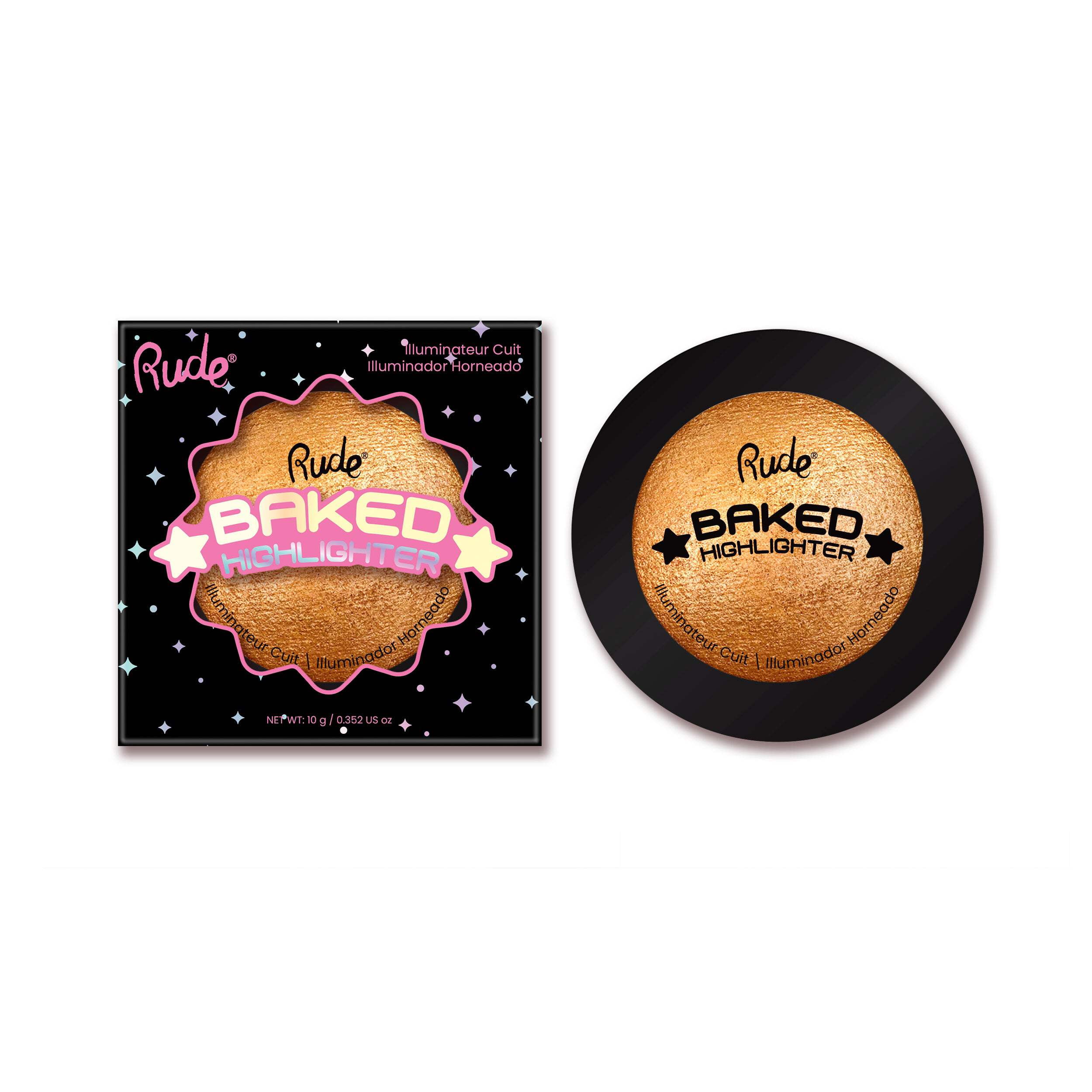 RUDE COSMETICS Baked Highlighter - Walmart.com