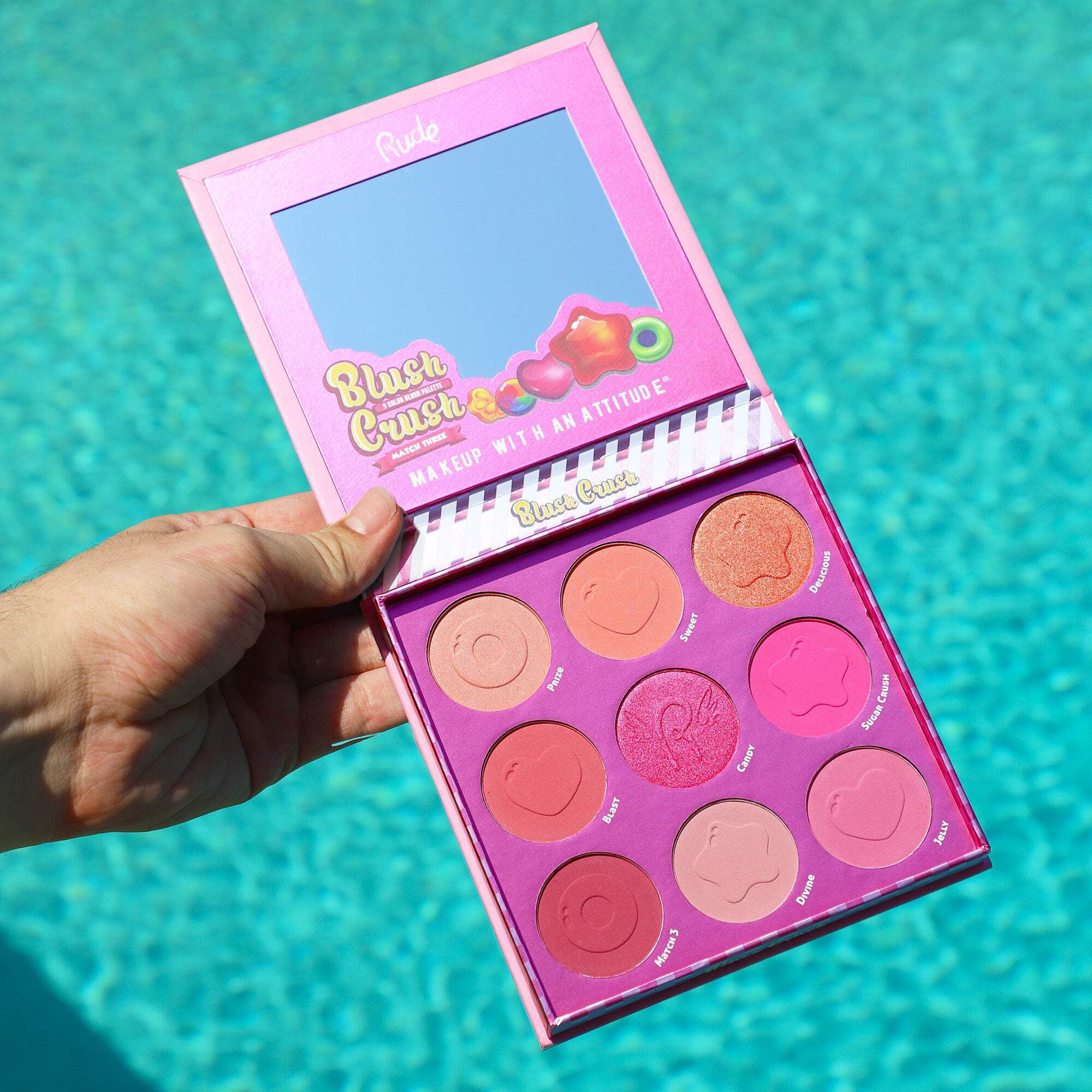 RUDE COSMETICS Blush Crush 9 Color Blush Palette - Match Three ...