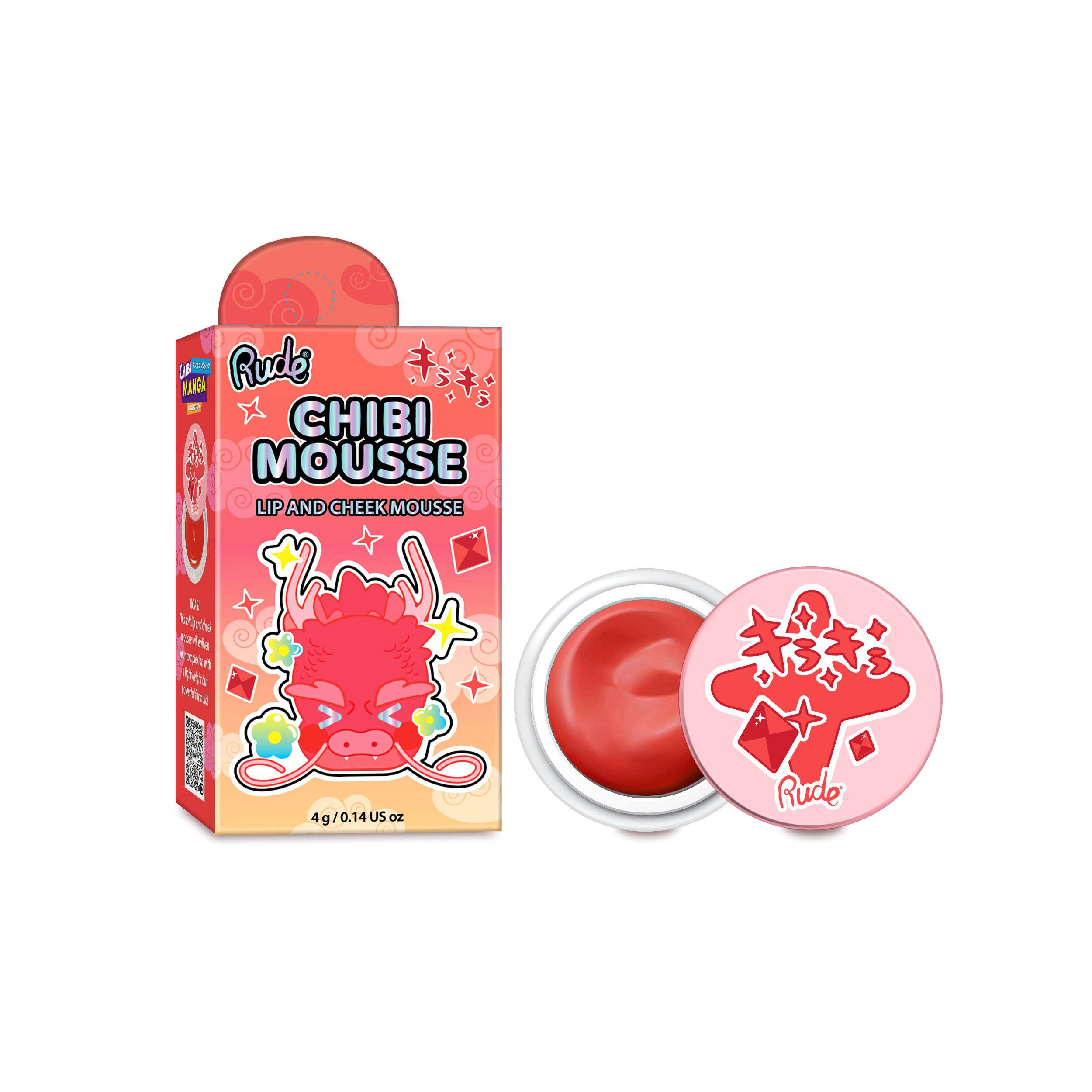 RUDE COSMETICS Chibi Manga Collection Chibi Mousse - Walmart.com