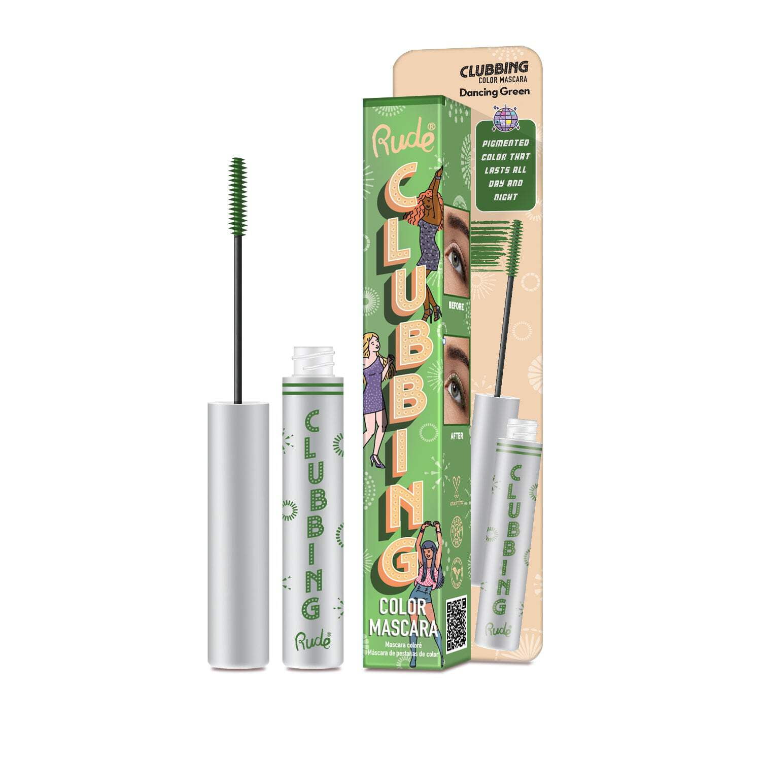 RUDE COSMETICS Clubbing Color Mascara - Walmart.com