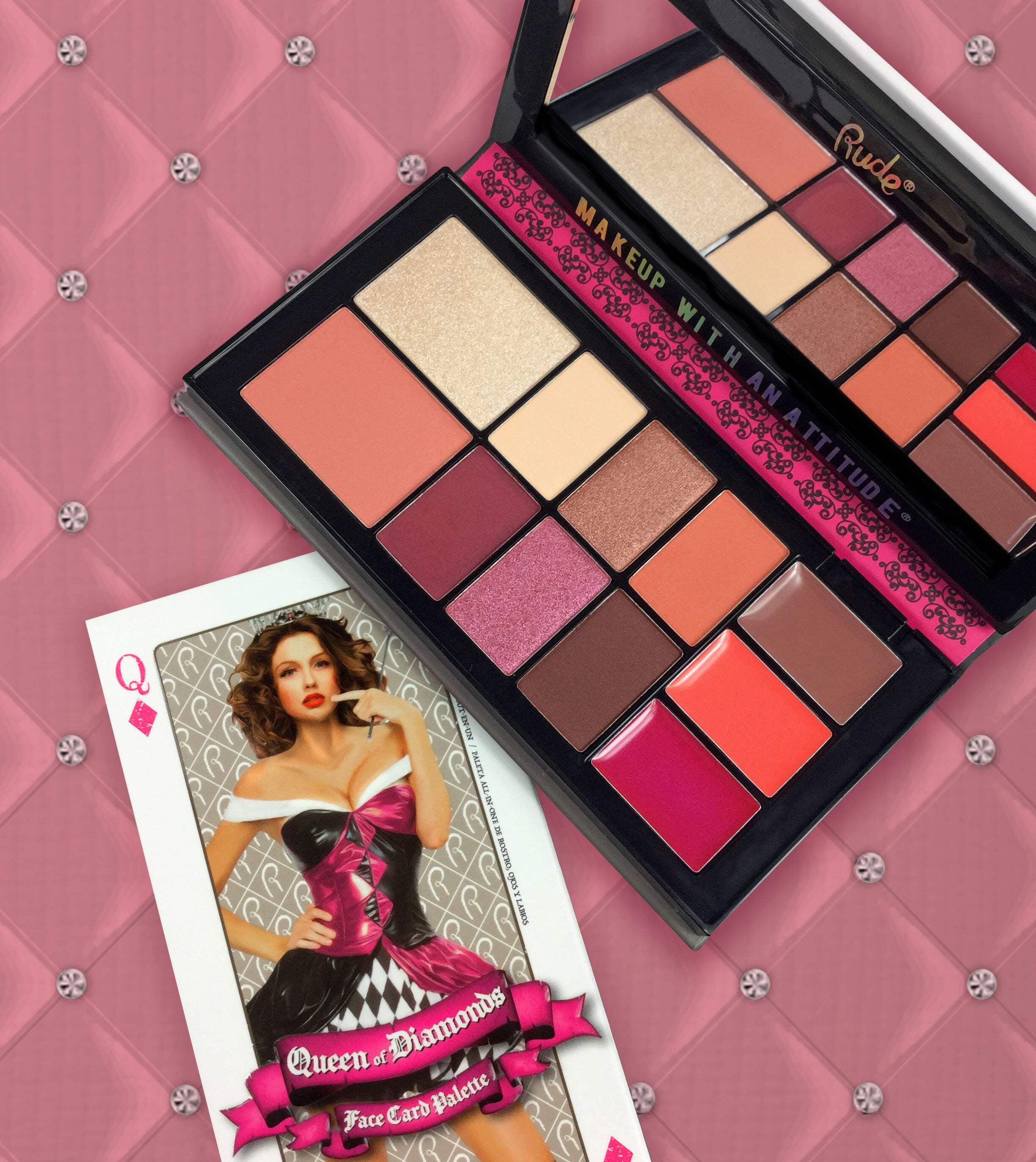 RUDE COSMETICS Face Card Palette - Queen of Diamonds - Walmart.com