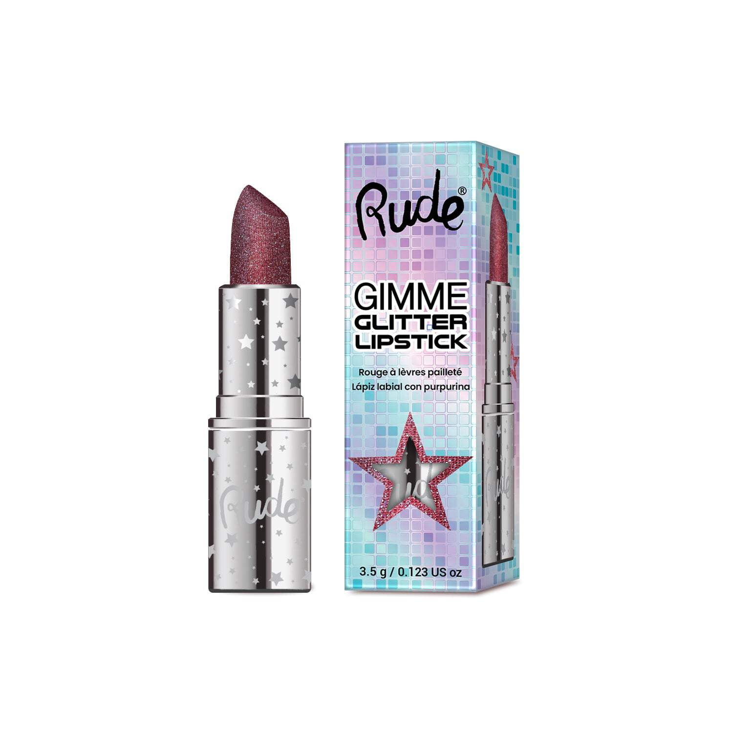 RUDE COSMETICS Gimme Glitter Lipstick - Walmart.com