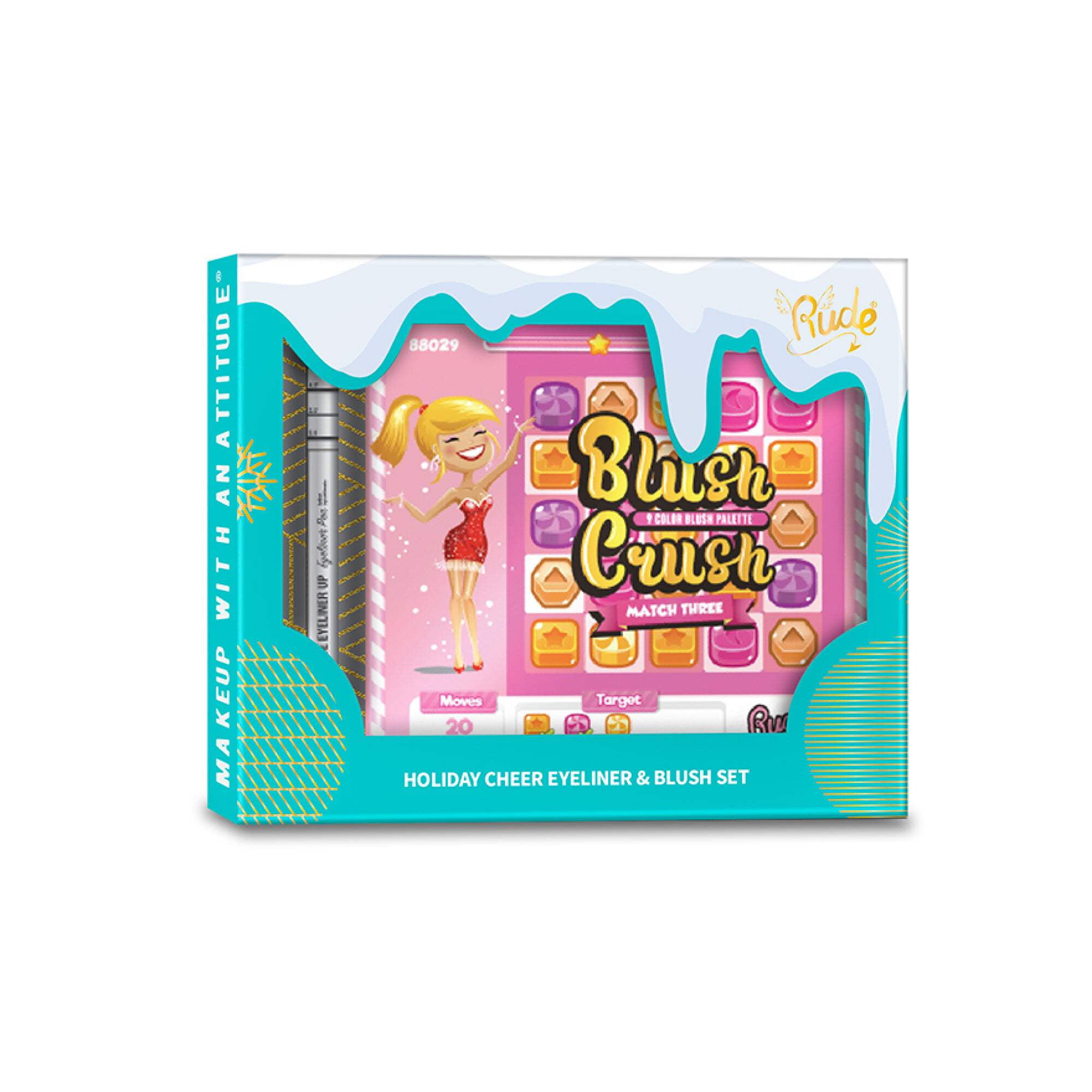 RUDE COSMETICS Holiday Cheer Eyeliner and Blush Set - Walmart.com