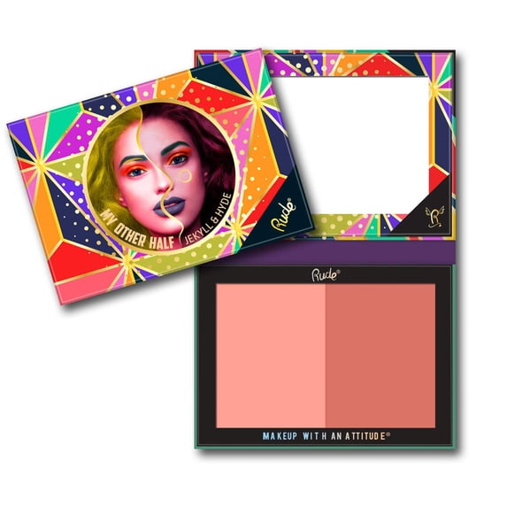 RUDE COSMETICS My Other Half Duo Shade Face Palette - Walmart.com