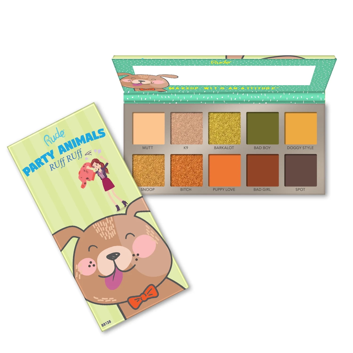 RUDE COSMETICS Party Animals 10 Eyeshadow Palette - Walmart.com