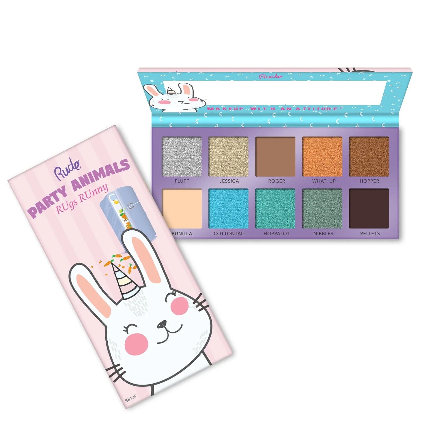 RUDE COSMETICS Party Animals 10 Eyeshadow Palette - Walmart.com