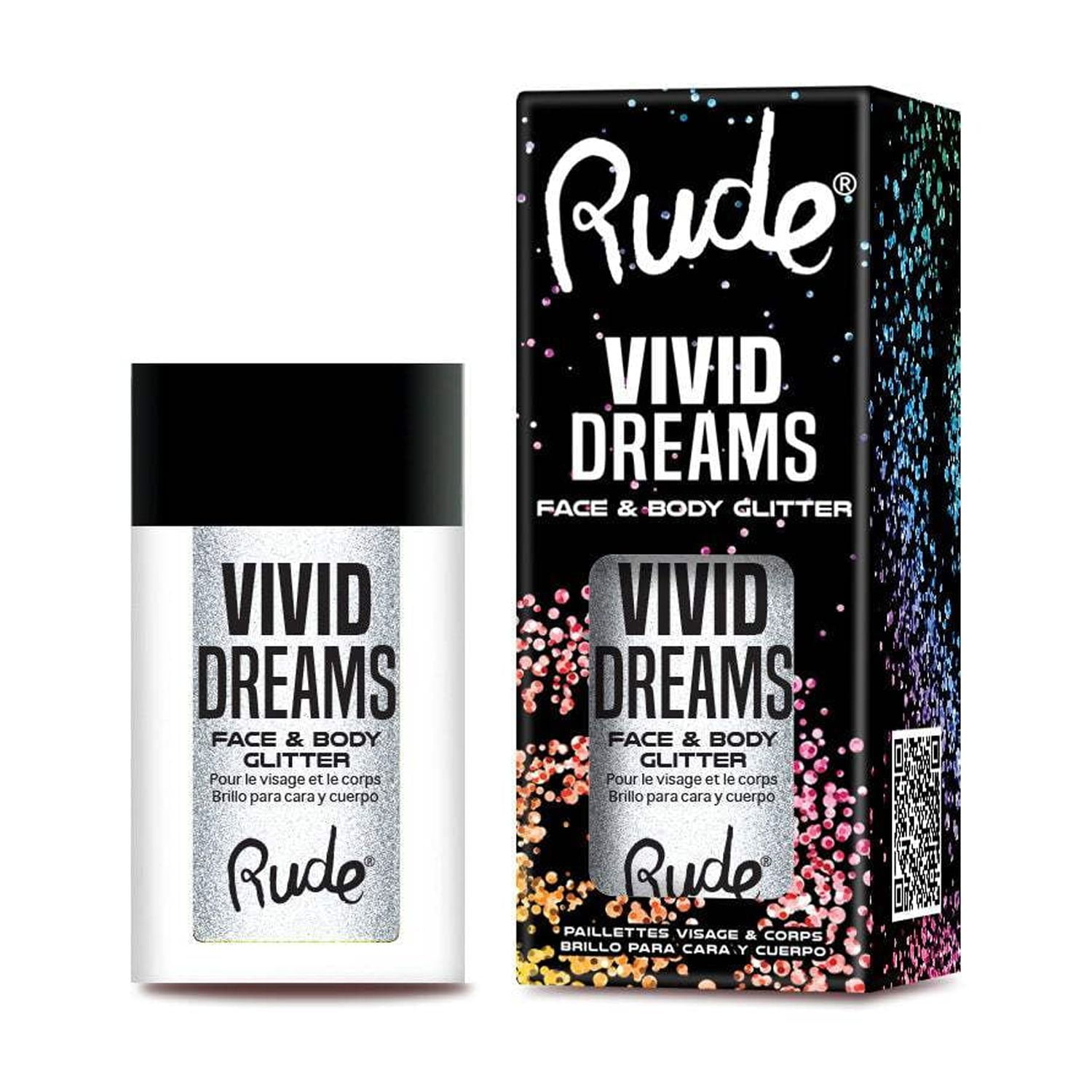 RUDE COSMETICS Vivid Dreams Face Body Glitter - Walmart.com