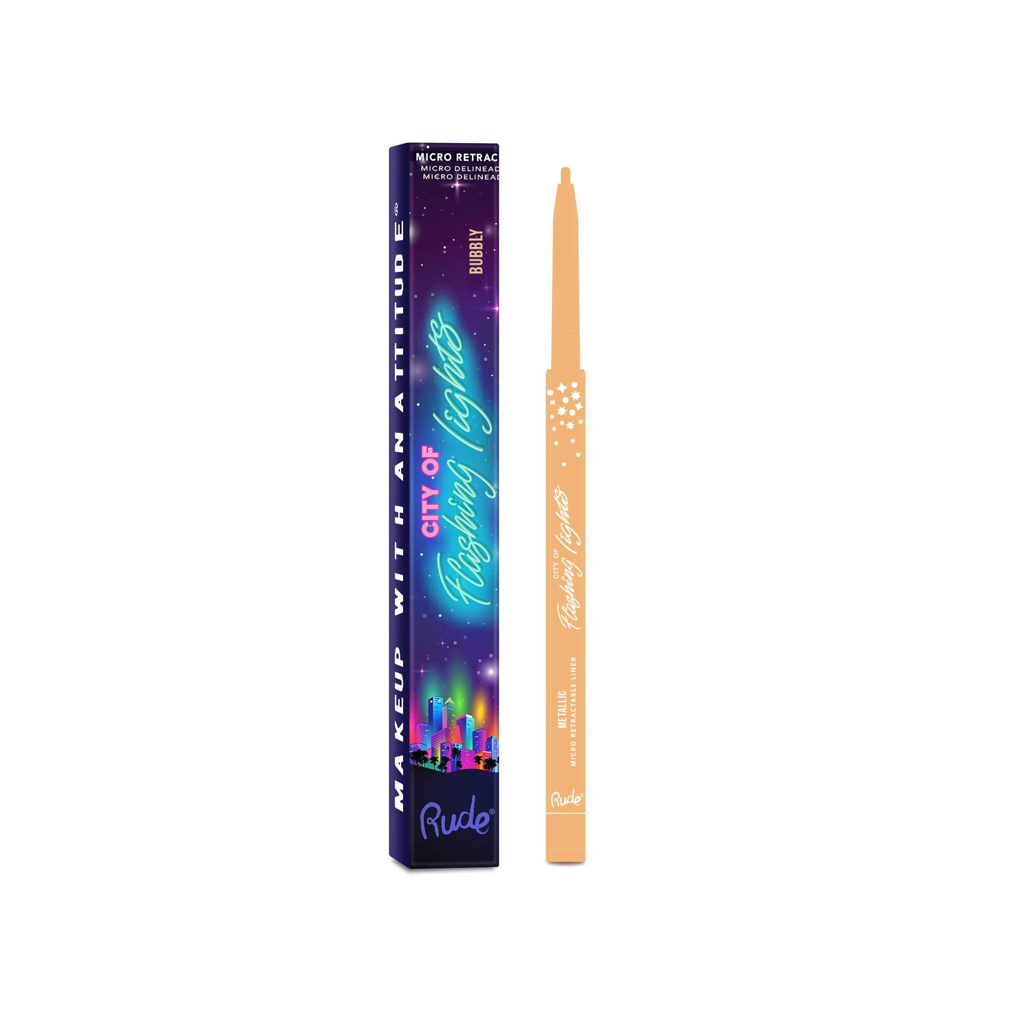 RUDE COSMETICS City of Flashing Lights Micro Retractable Liner ...