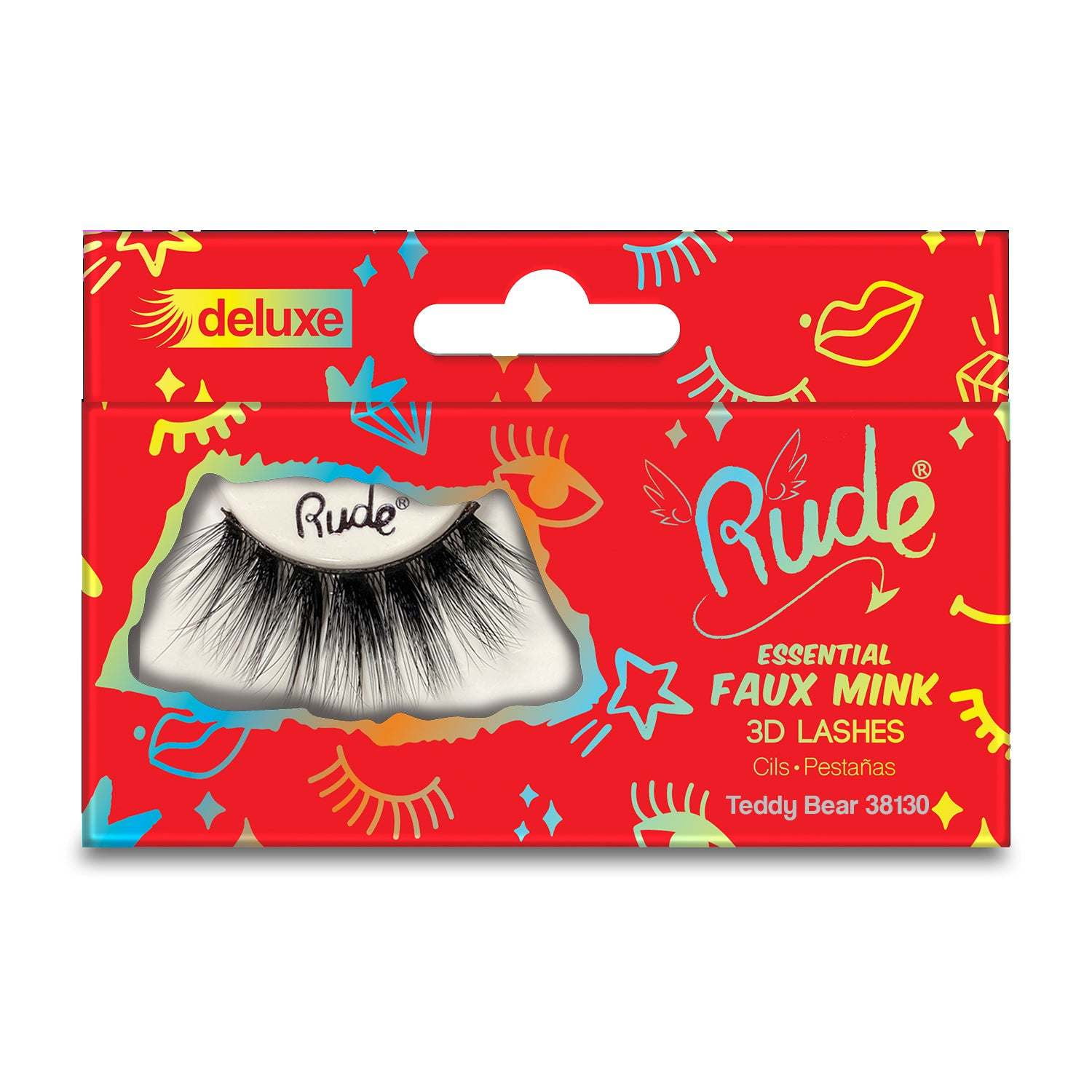 RUDE Essential Faux Mink Deluxe 3D Lashes - Teddy Bear - Walmart.com
