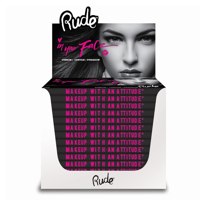 RUDE In Your Face 3-in-1 Palette Paper Display Set, 12 Pieces - Walmart.com