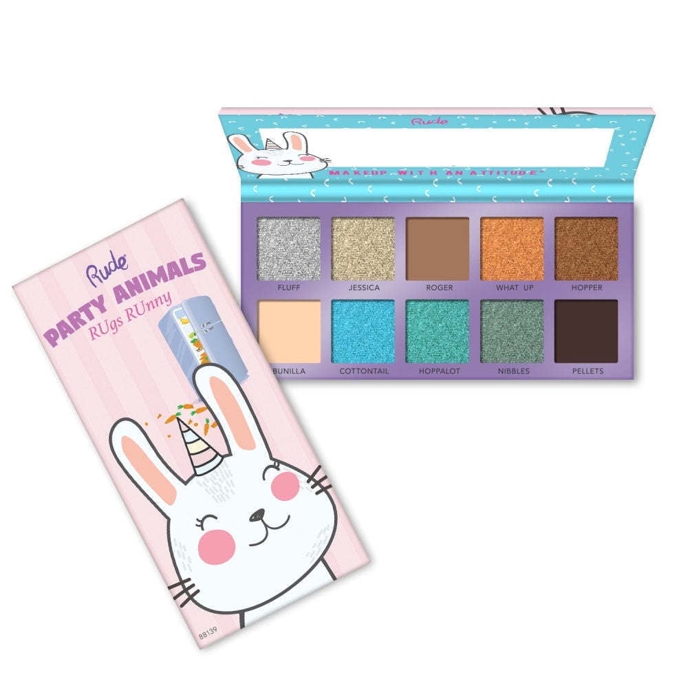 RUDE Party Animals 10 Eyeshadow Palette - RUgs RUnny - Walmart.com
