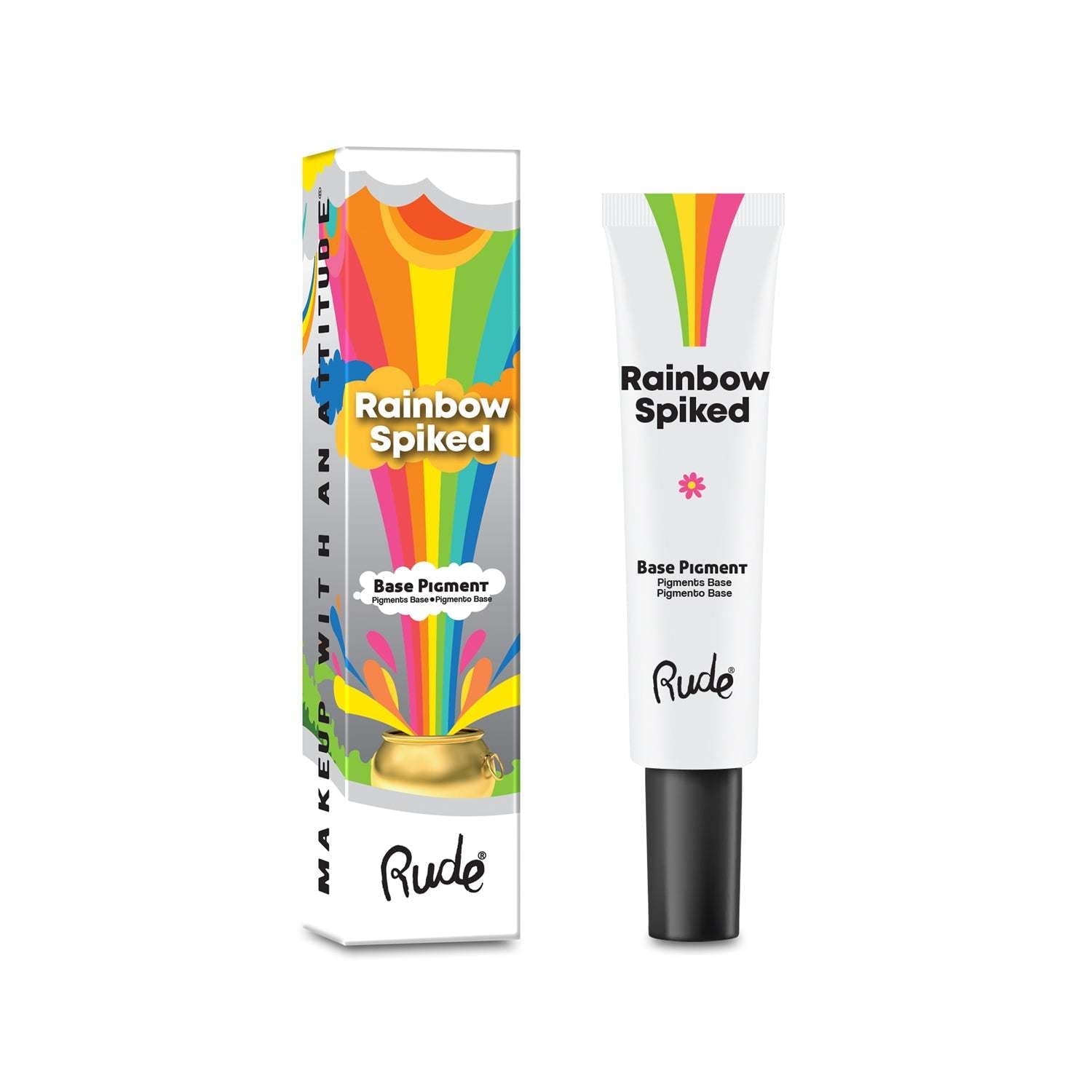 RUDE Rainbow Spiked Vibrant Colors Base Pigment - White - Walmart.com