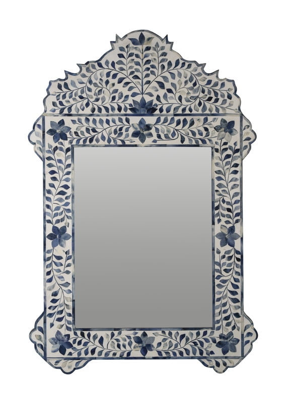RUDRAKSHA CORPORATION Bone Inlay Mirror Frame, Rectangular with ...