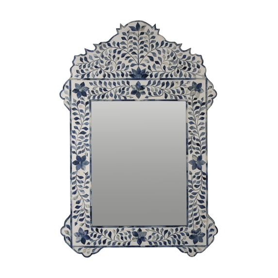 RUDRAKSHA CORPORATION Bone Inlay Mirror Frame, Rectangular with ...