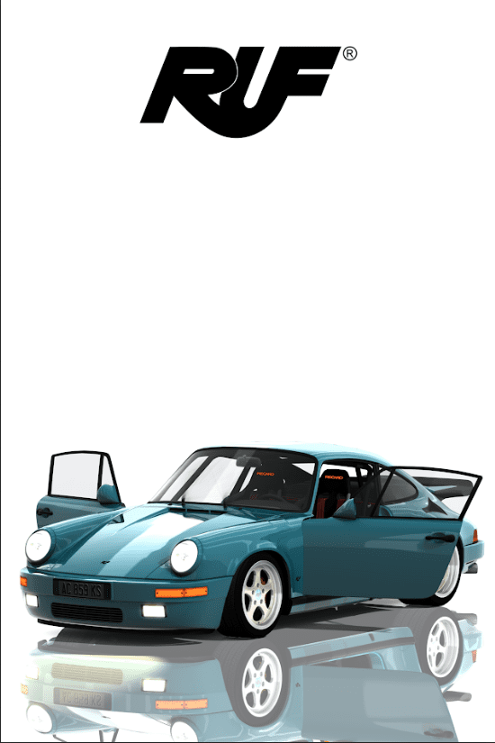RUF 911 Yellowbird Poster 24x36 - Iconic Sports Car Classic High ...