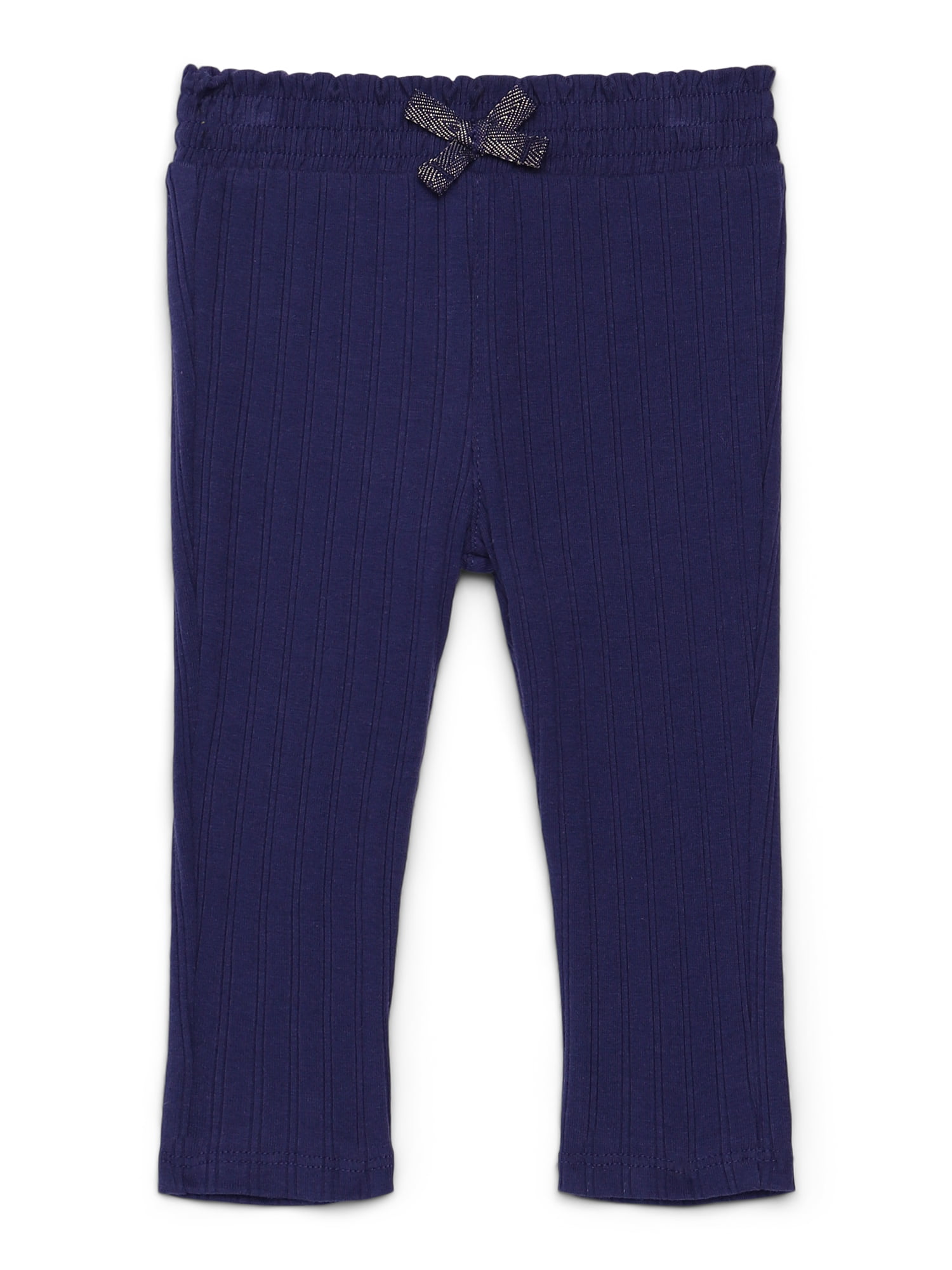 Garanimals Baby Girls Ruffle Waist Ribbed Leggings, Sizes 0M-24M ...