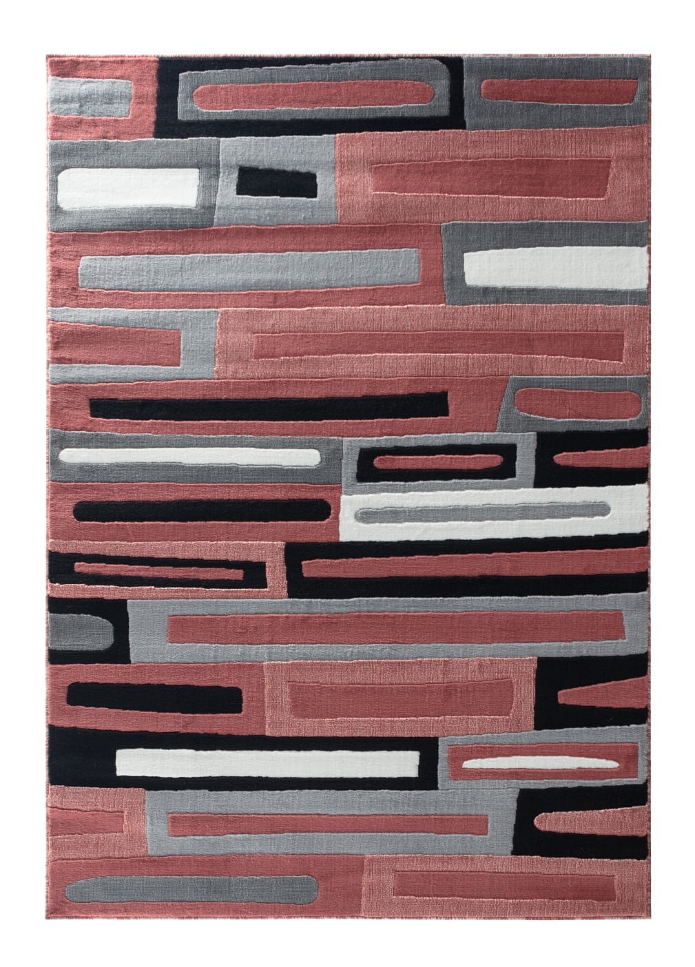 RUG AND DECOR Newport Collection Modern Abstract Design Area Rug D.Rose ...