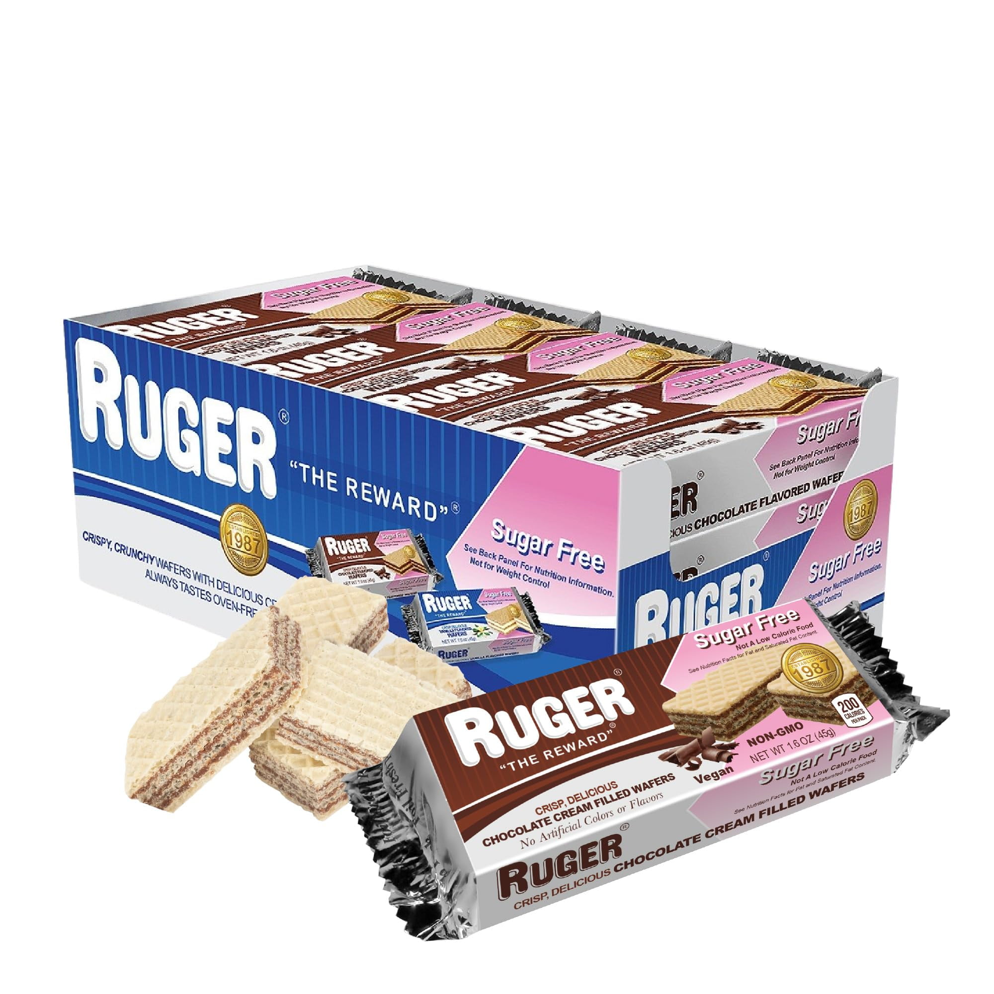 RUGER Sugar-Free Wafers SAF21 1.6 Ounce (Pack Treats with Natural ...
