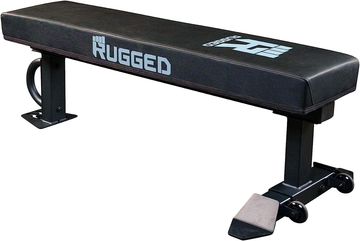 RUGGED STRENGTH: Y041 Flat Weight Bench - Large Workout Bench for Home ...