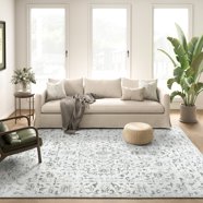 My Texas House Eastern Passage 8'6" X 11'6" Blue Grey Floral Area Rug ...