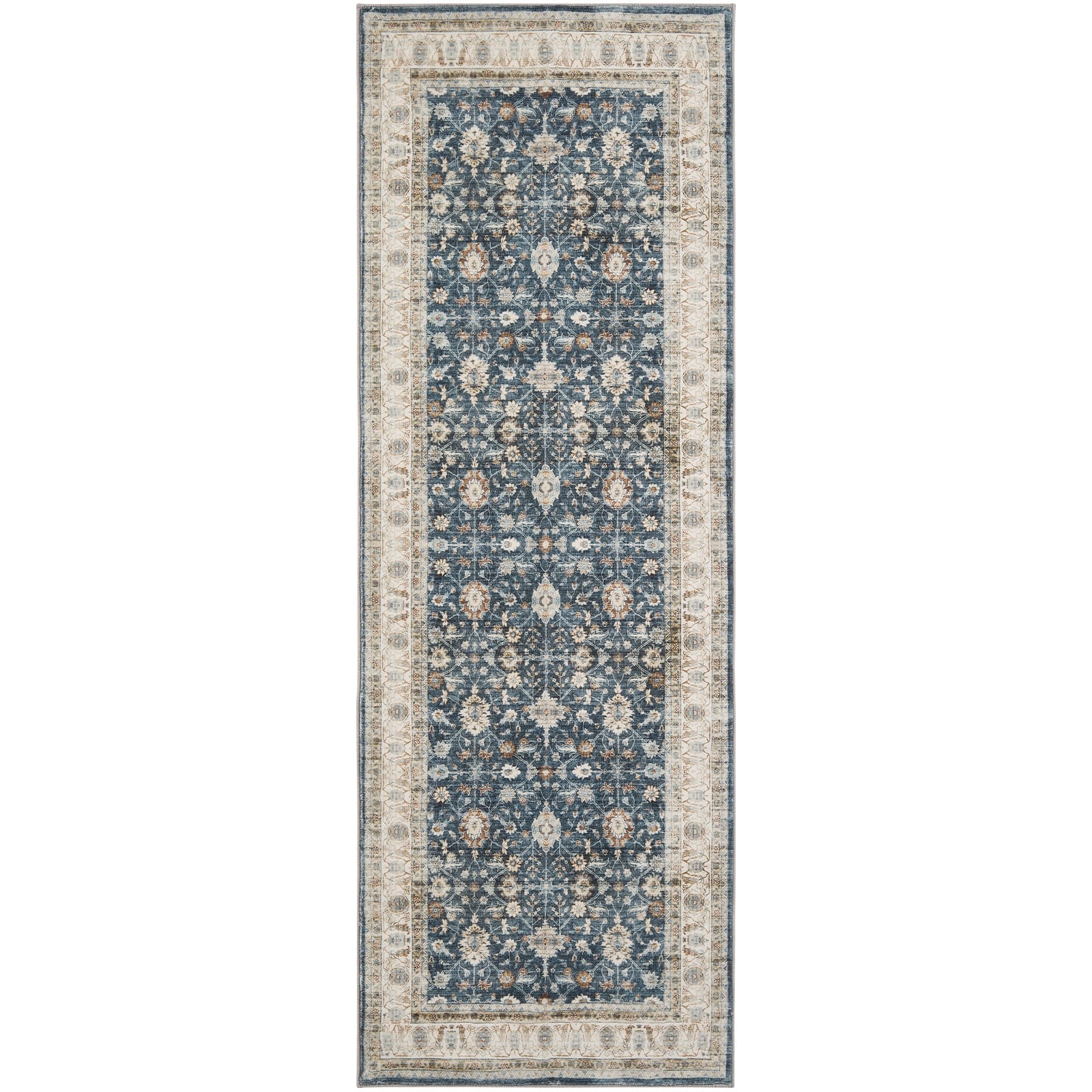 RUGKING Blue Runner Rug 2'x5' Area Rug Hallway Runner Rug Washable Rug ...