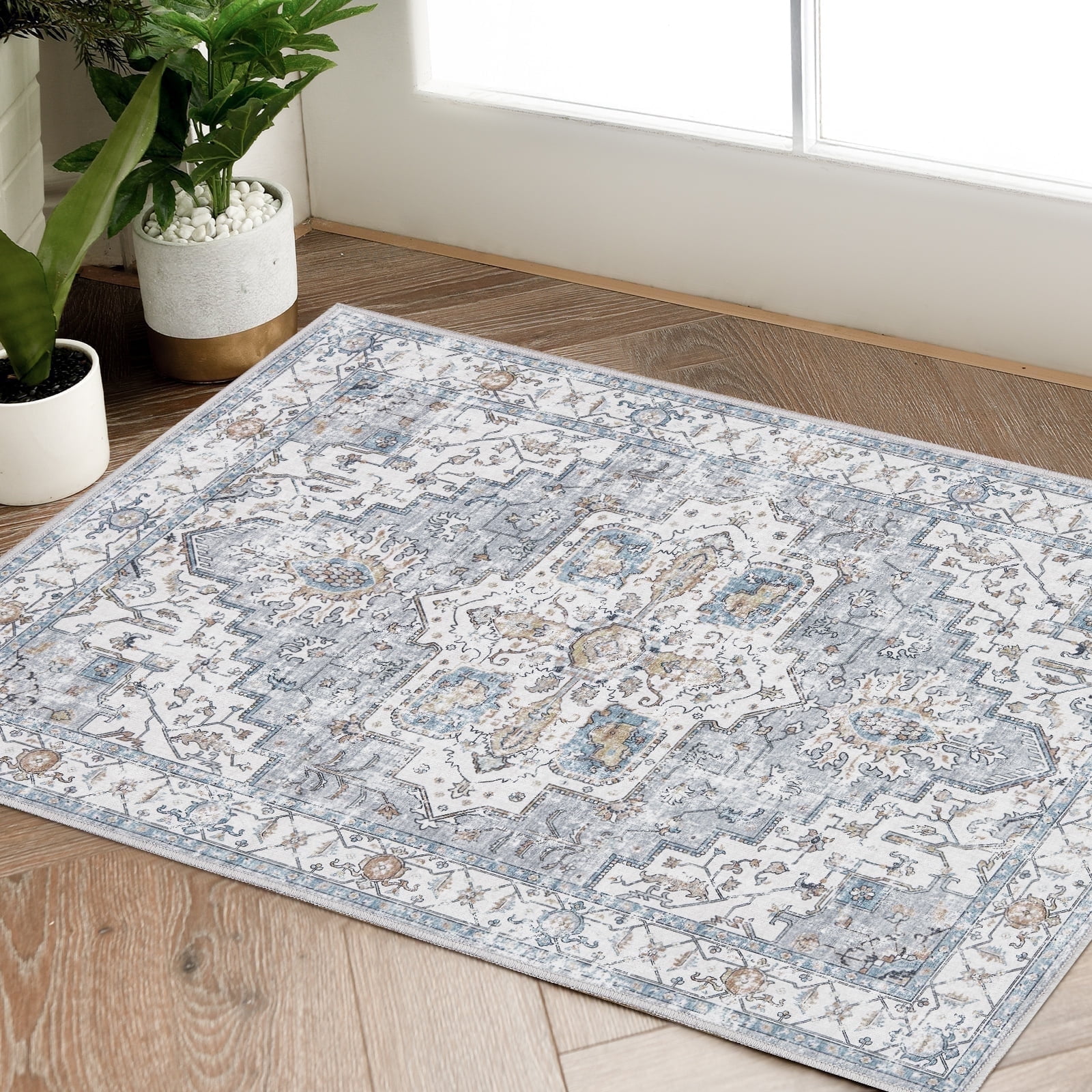 RUGKING Bohemian 2x3 Rug - Non-Slip, Washable, Ideal for Interior ...