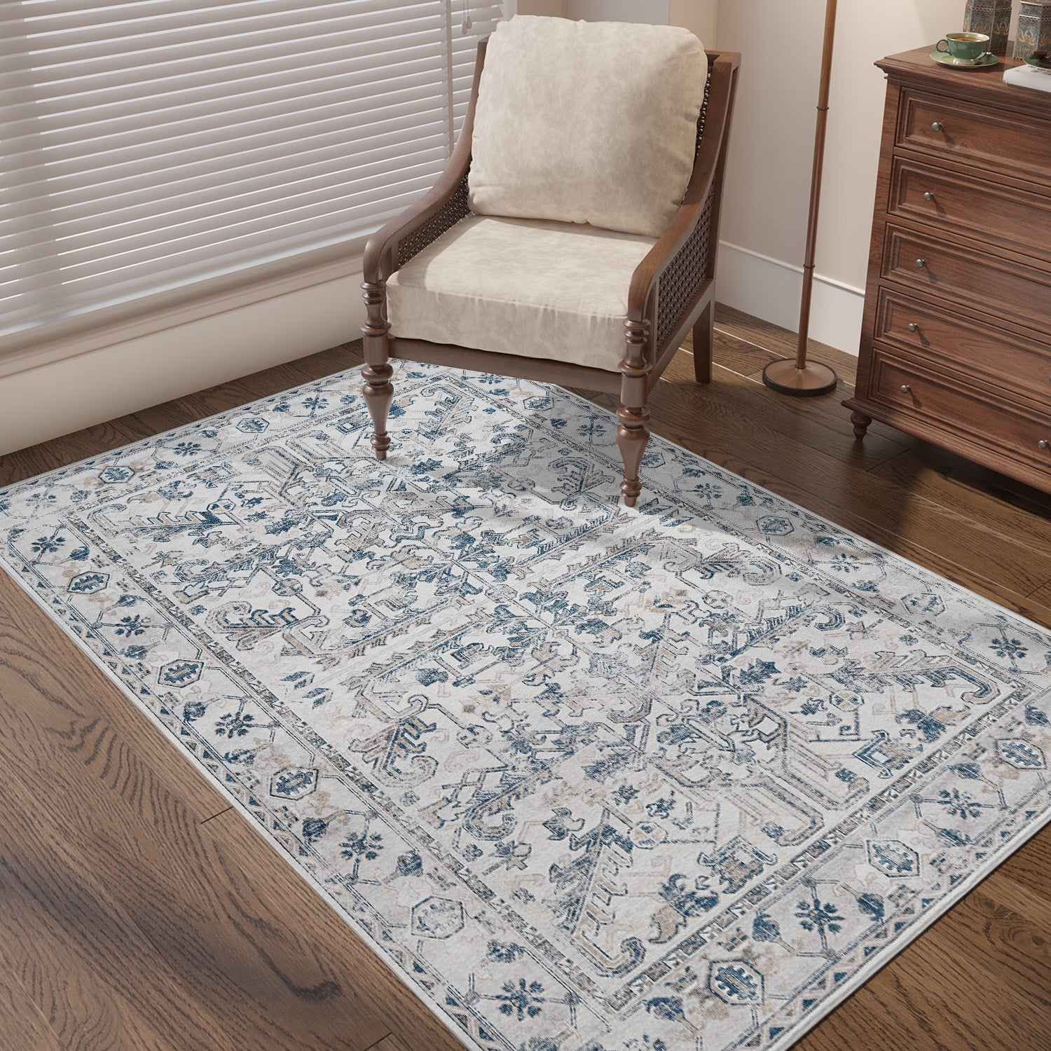 RUGKING 3x5 Entryway Area Rug Washable Non-Slip Rug Indoor Home Floor ...