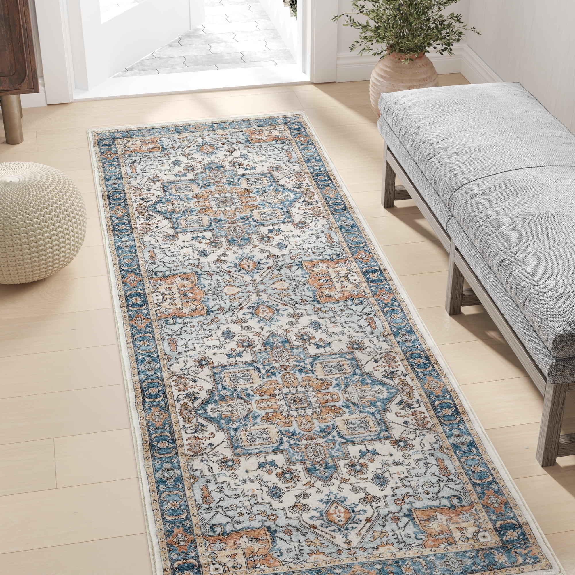 RUGKING Runner Rugs 2x5 Area Rug for Kitchen Machine Washable Bedroom ...