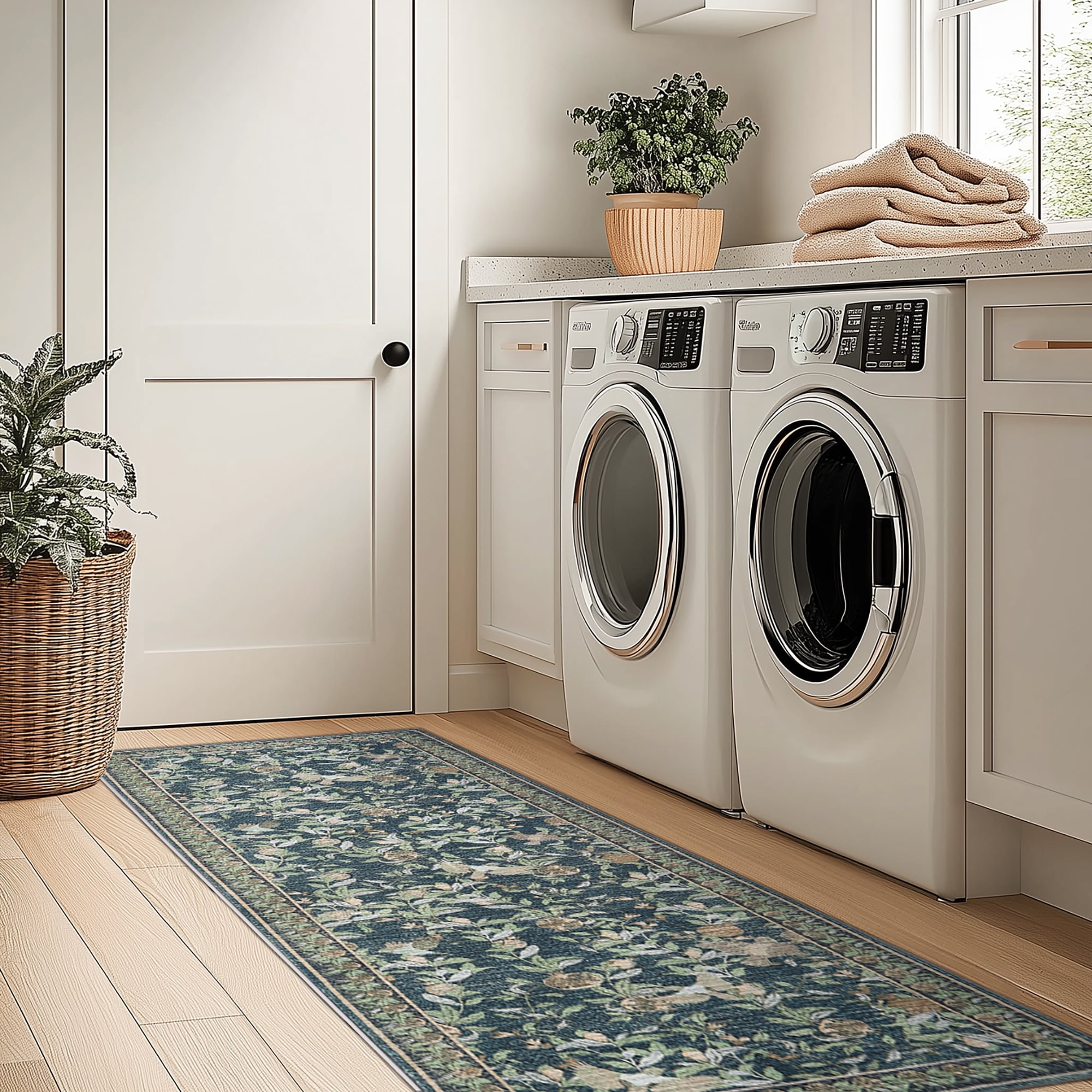 RUGKING Runner Rugs For Kitchen 2X8 Retro Oriental Rug Floral Print Mat ...