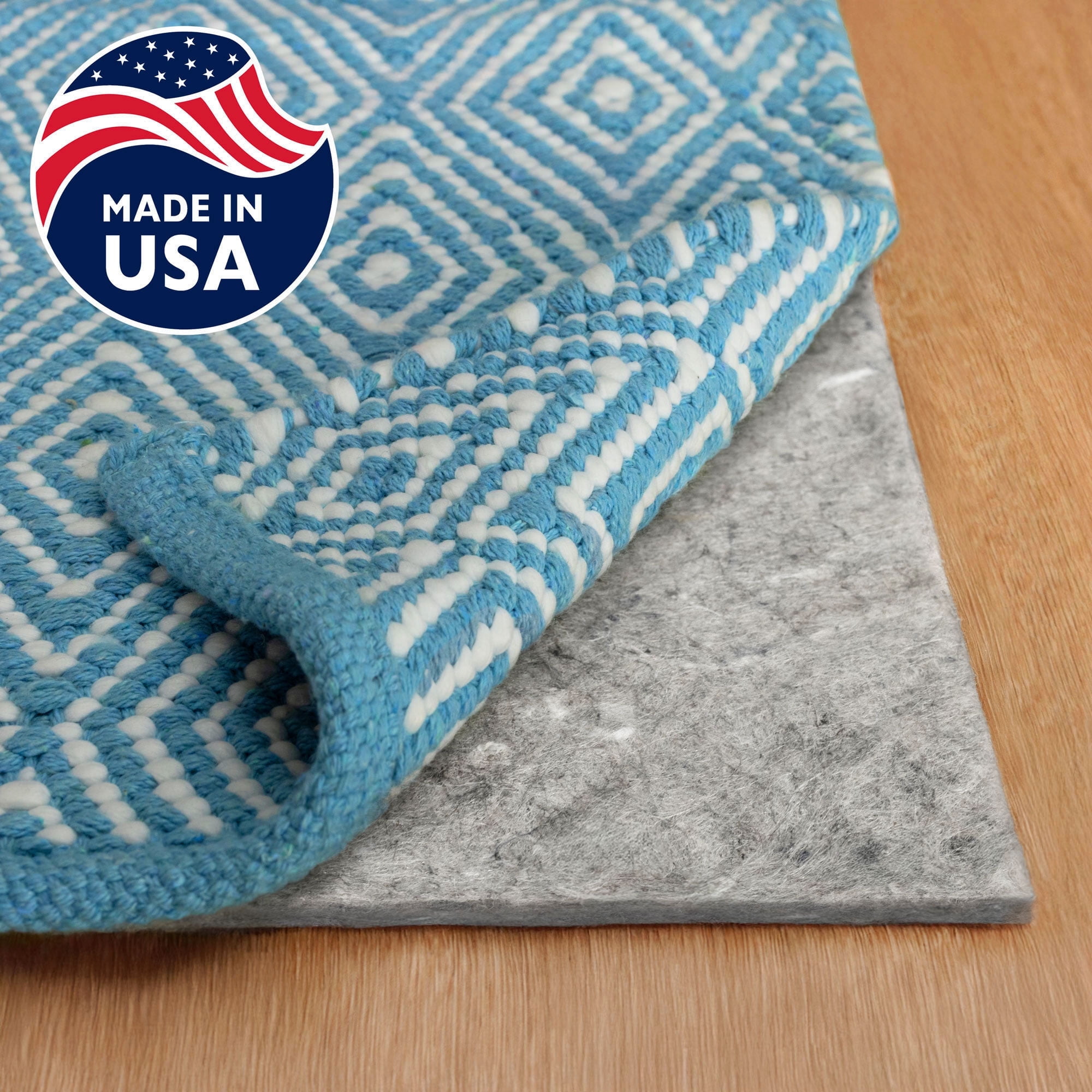 RUGPADUSA, 8'x11', 100% Felt Rug Pad (1/4" Thick), Safe for All Floors ...