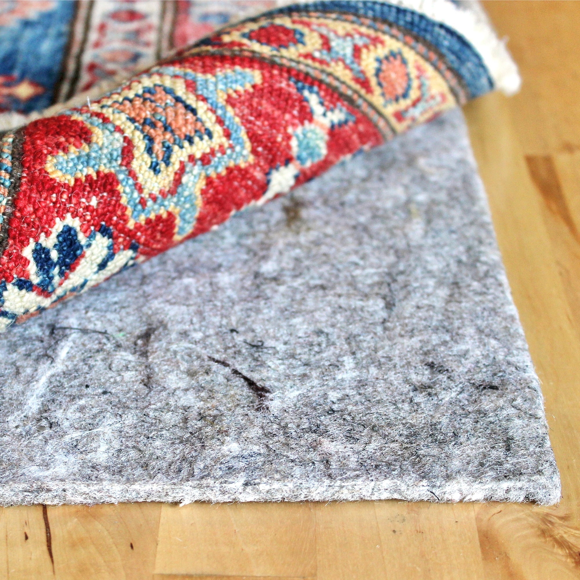 RUGPADUSA Natural Comfort - 3/8" Thick Felt Rug Pad for Carpet Area ...