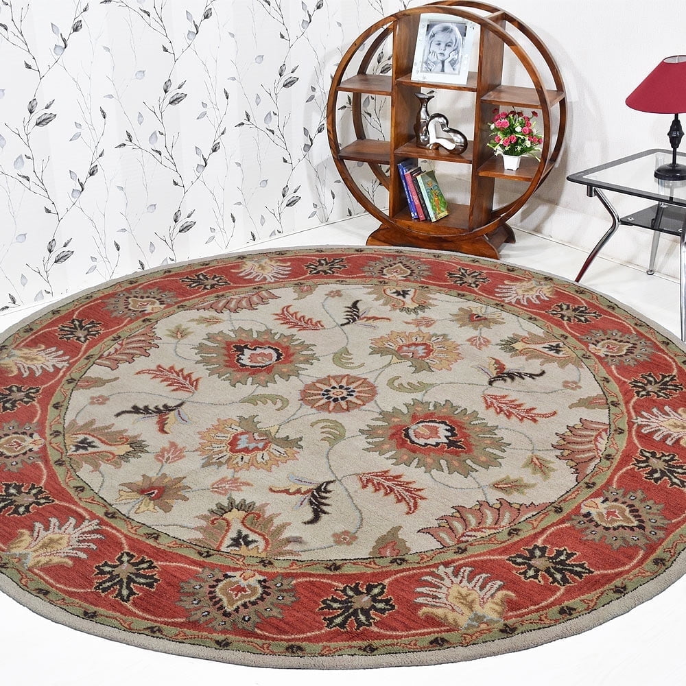 Rugsotic Carpets Hand Tufted Wool Eco-Friendly Area Rugs - 8'x8', Round ...