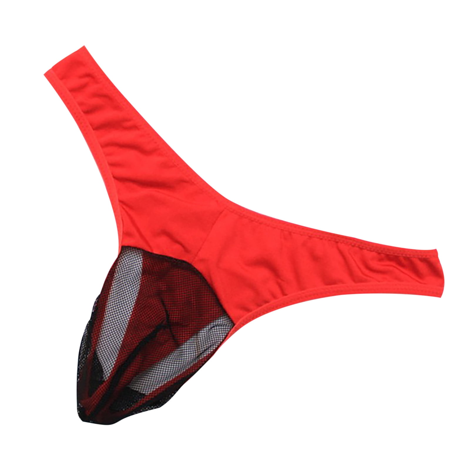 RUICUW Mens Sexy Micro Mesh Briefs Soft Breathable Splicing Underwear ...