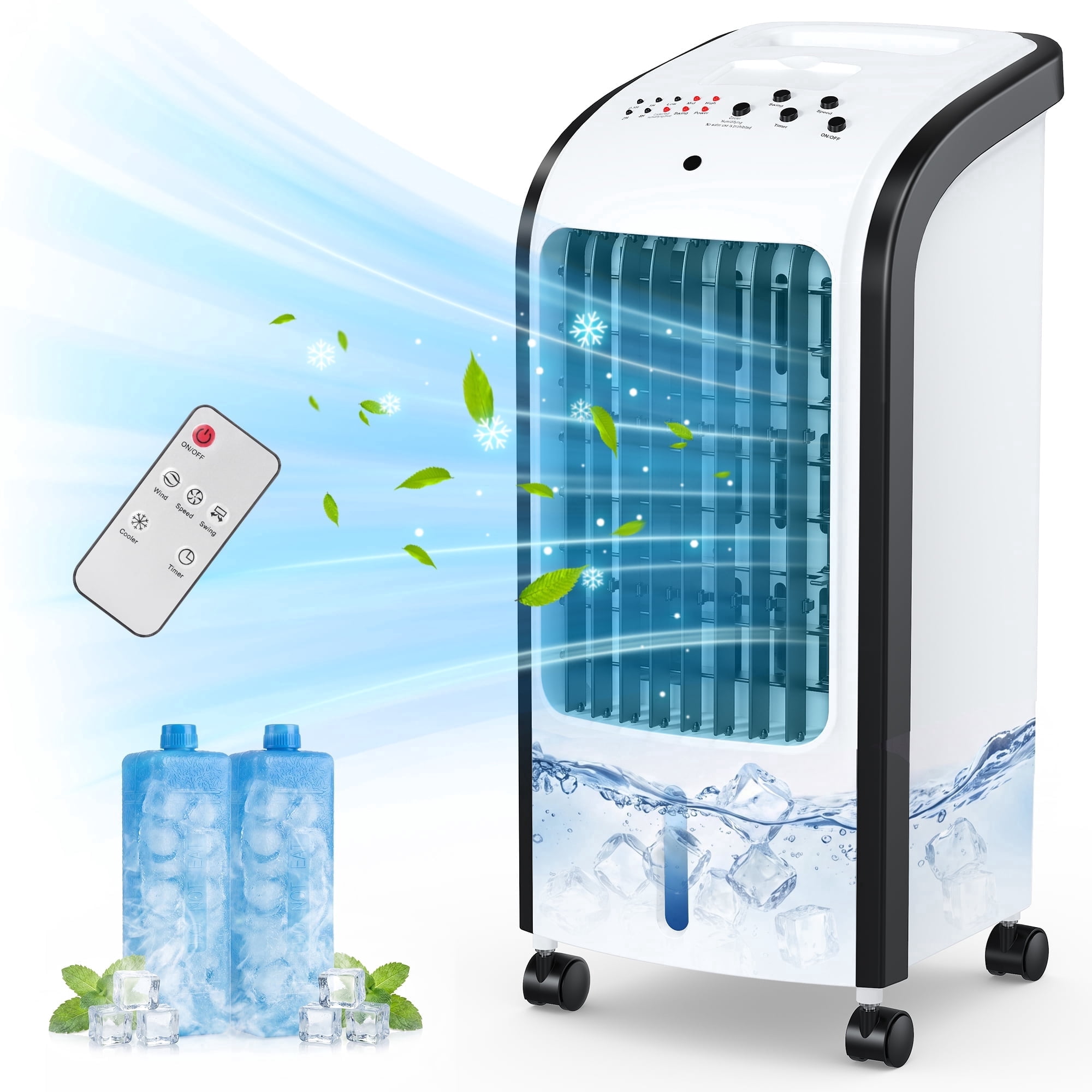 RUIE Portable Air Cooler with Remote Control, 3-in-1 Evaporative Air ...