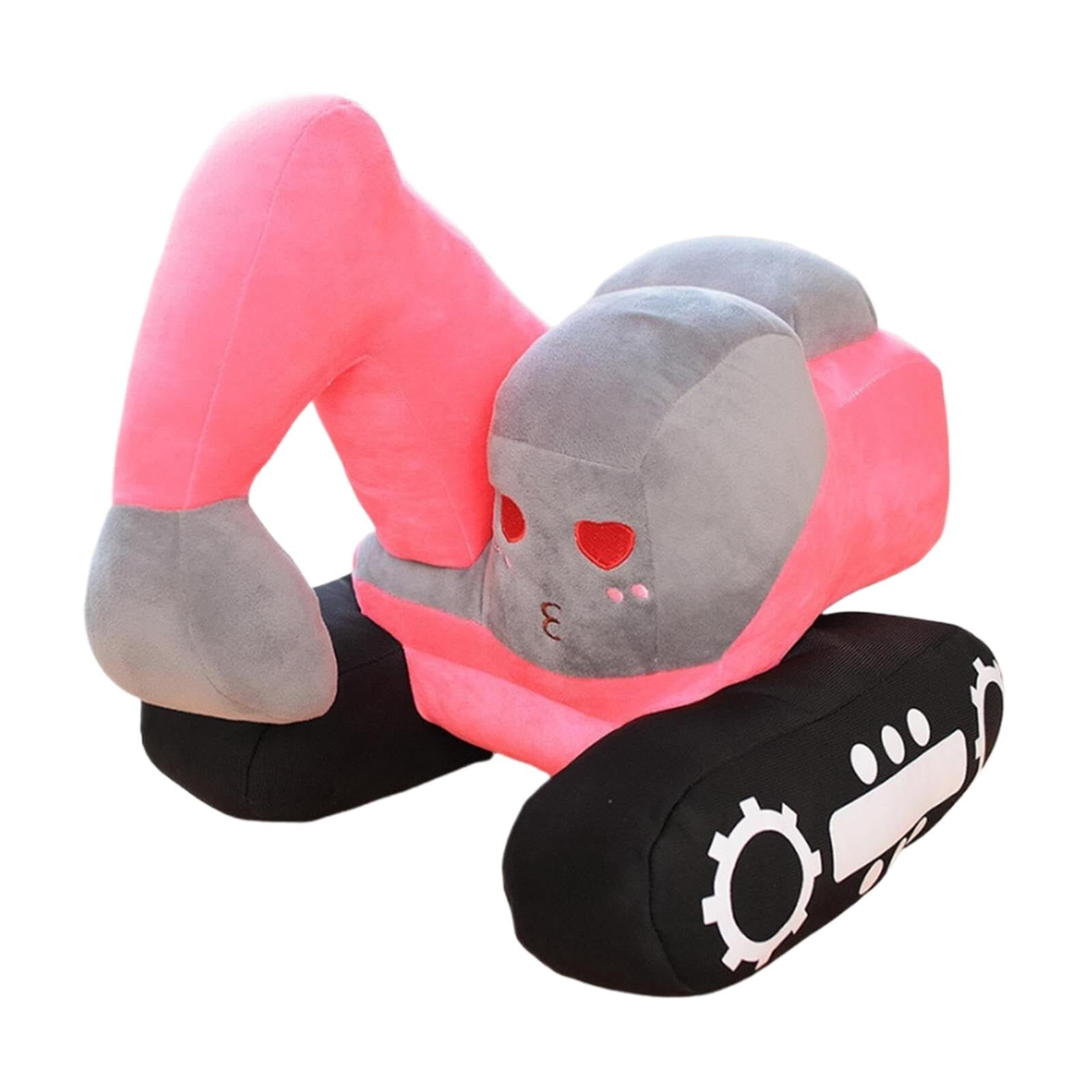 RUIG 10 inch Soft Excavator Stuffed Construction Toy Truck Toy Super ...