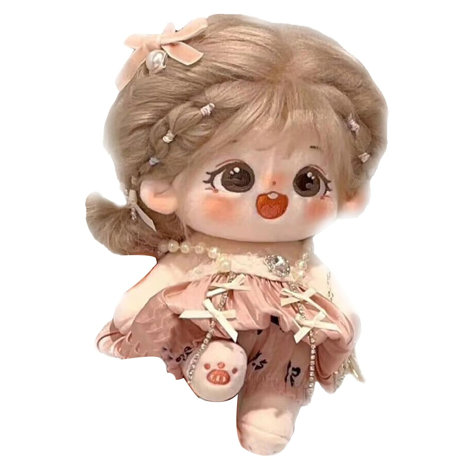 RUIG 20cm Poseable Plush Doll - Cute Cotton Stuffed Toy with Jointed ...