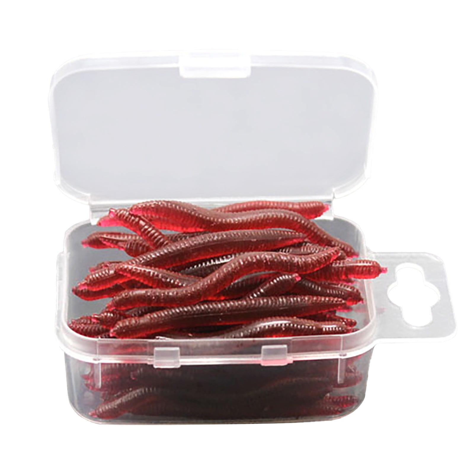 RUIG 50 Pcs Fake Earthworm - Soft Stretchy Fake Worms Rubber Play Worms ...
