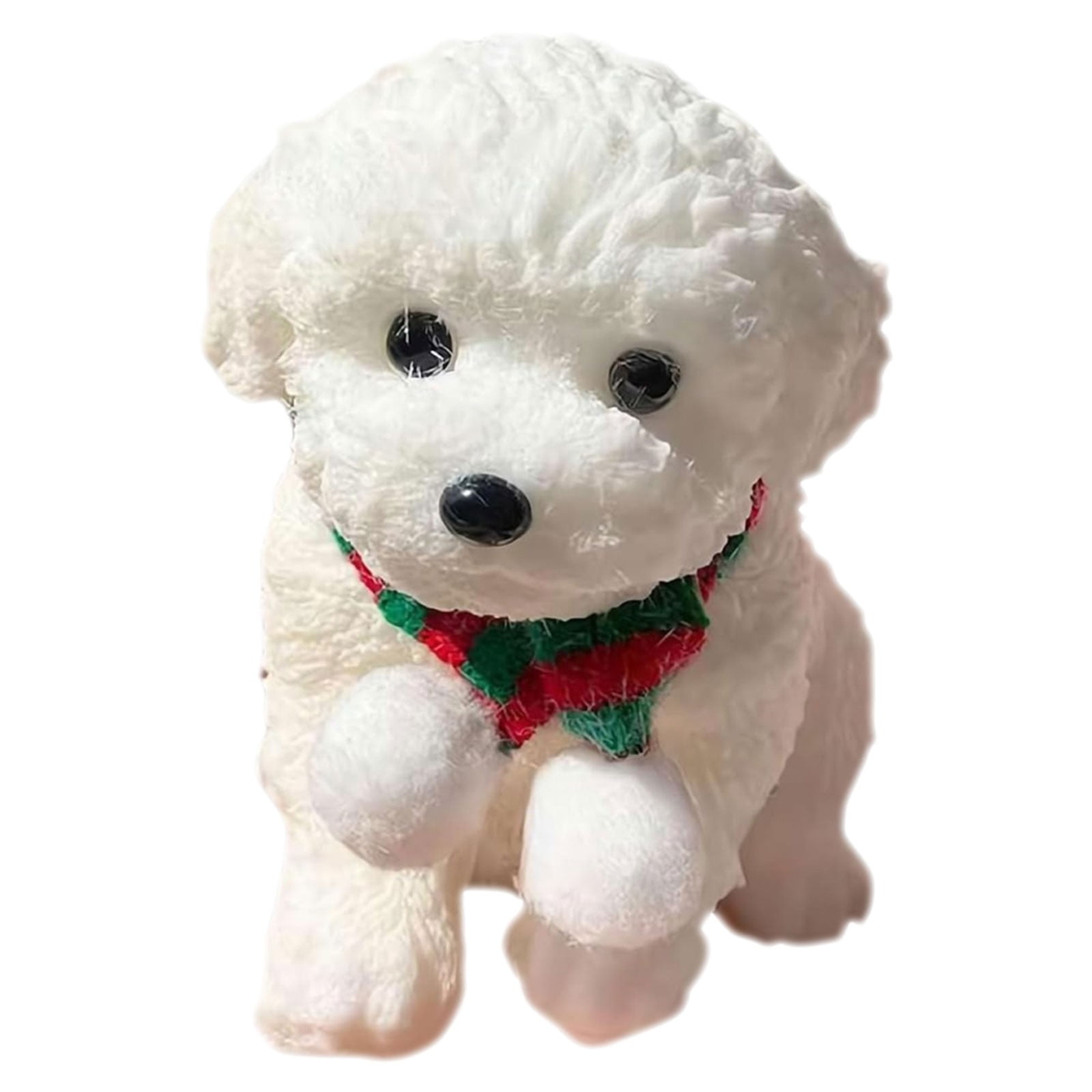 RUIG Animals Plush Toy, White Poodle Stuffed Animal Simulation Dog ...