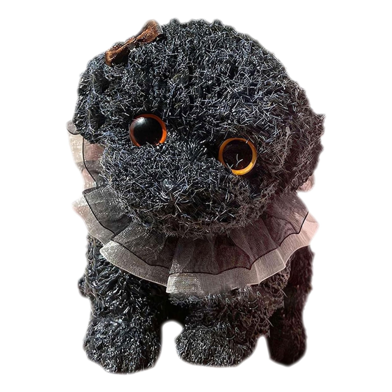 RUIG Animals Plush Toy, White Poodle Stuffed Animal Simulation Dog ...